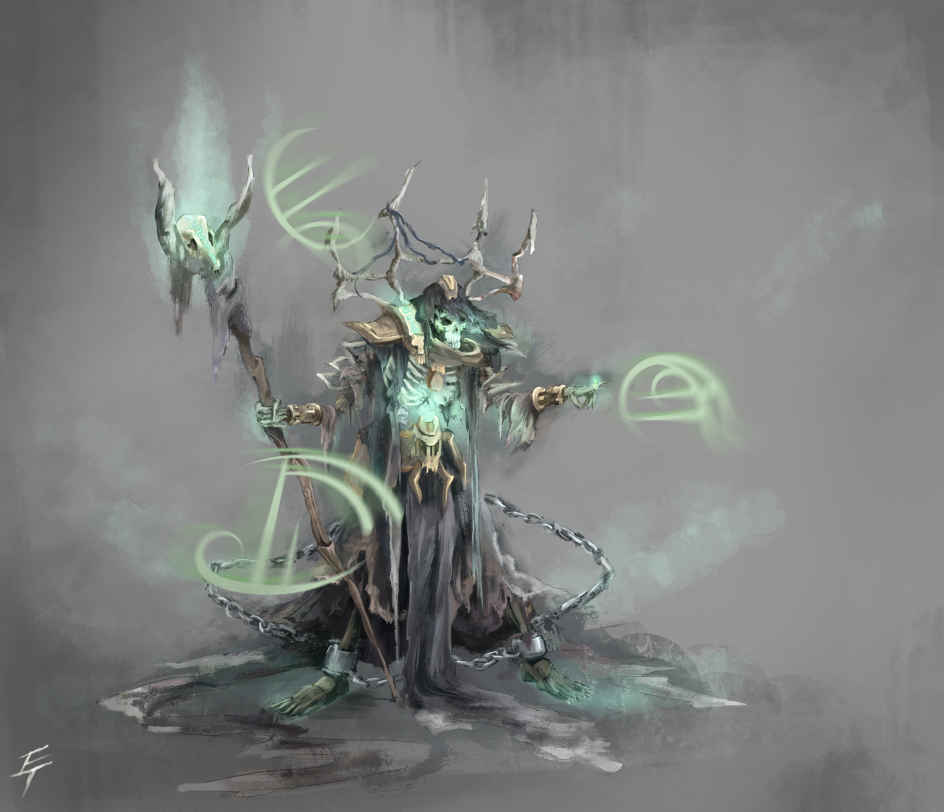 ArtStation - Necromancer Character Concept