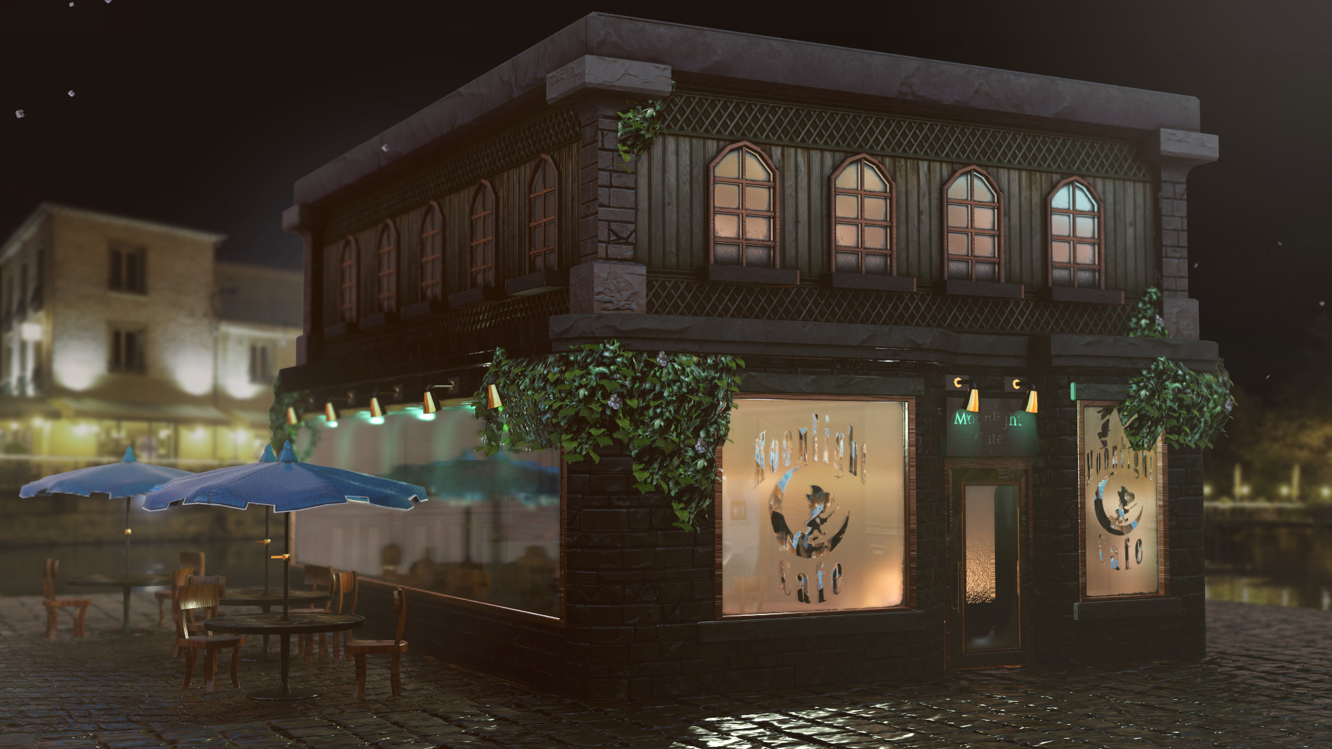 ArtStation - Moonlight Cafe