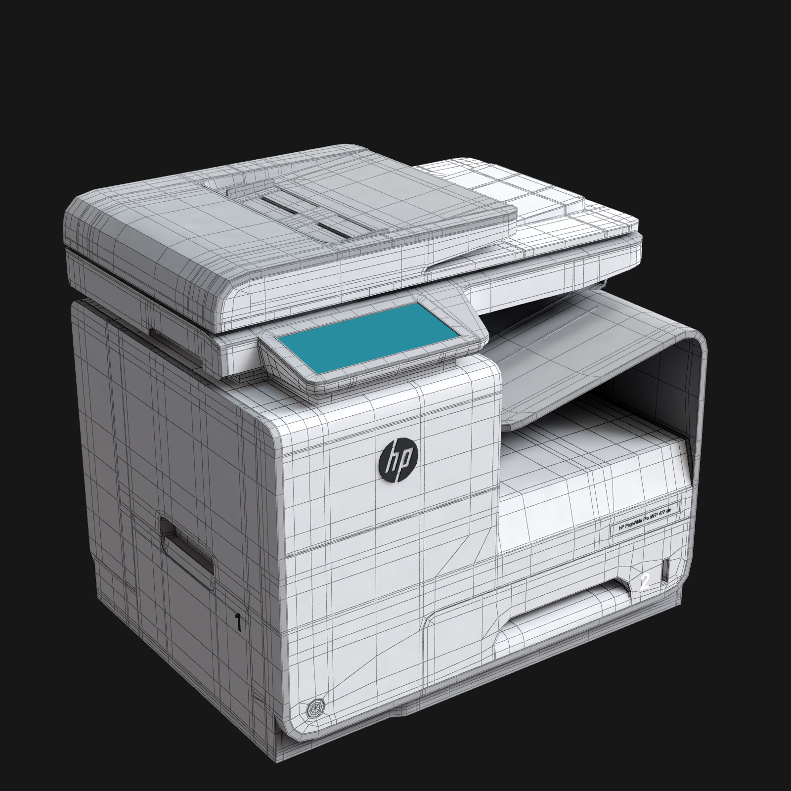 ArtStation - 3d model of printer HP