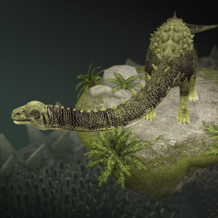 Alena Piatrova-Kamotskaya - Saltasaurus Loricatus