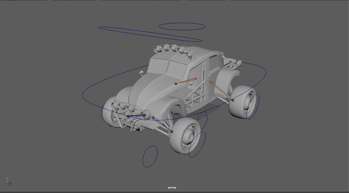 ArtStation - Baja Bug Maya Rig