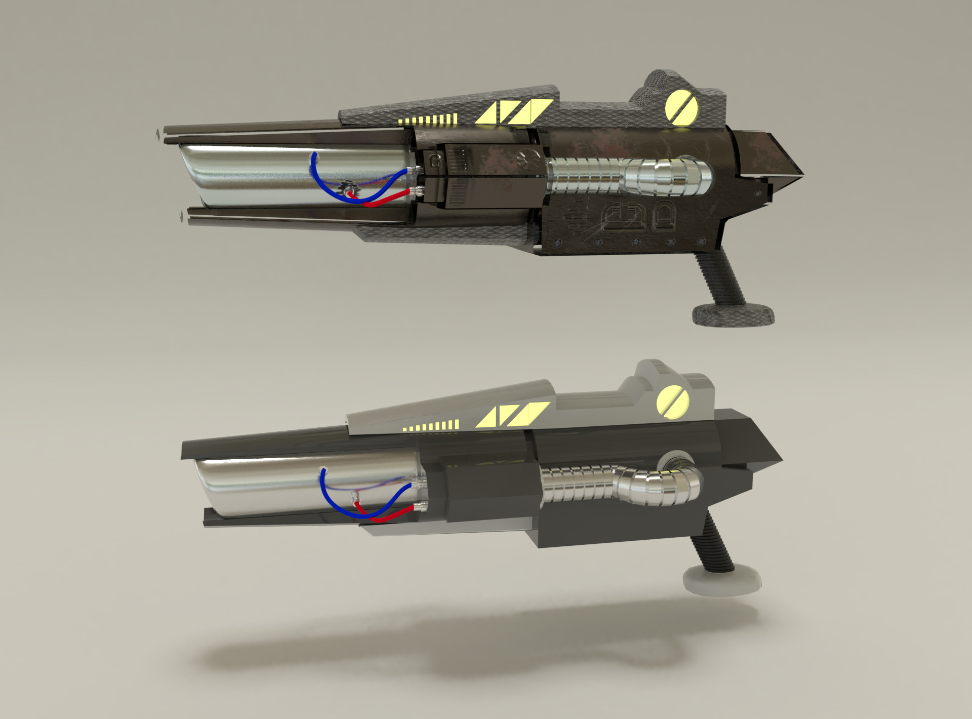 ArtStation - railgun (remake the texture for my old model)
