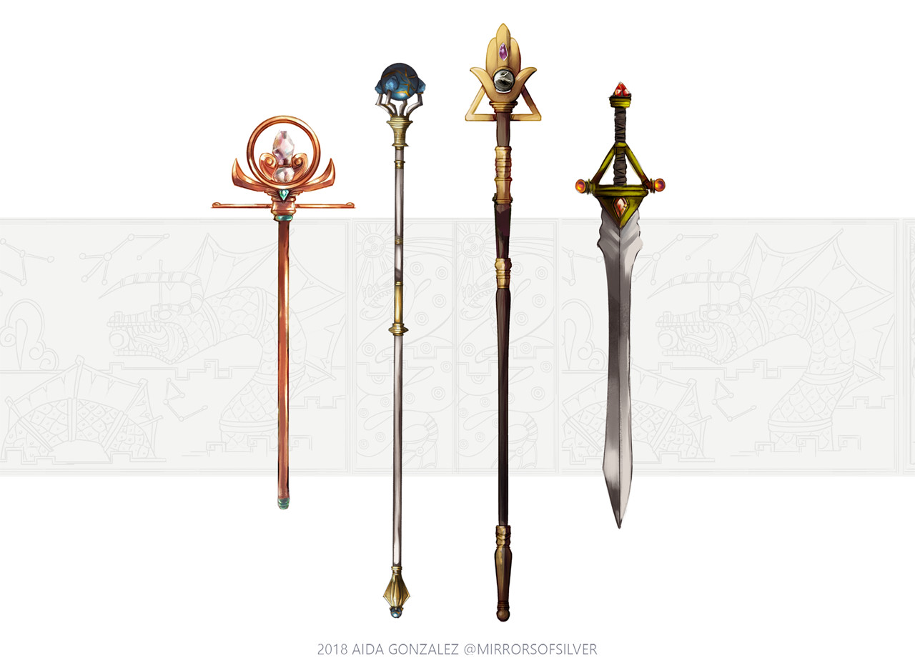 ArtStation - Ophidian Throne: Weapon Designs