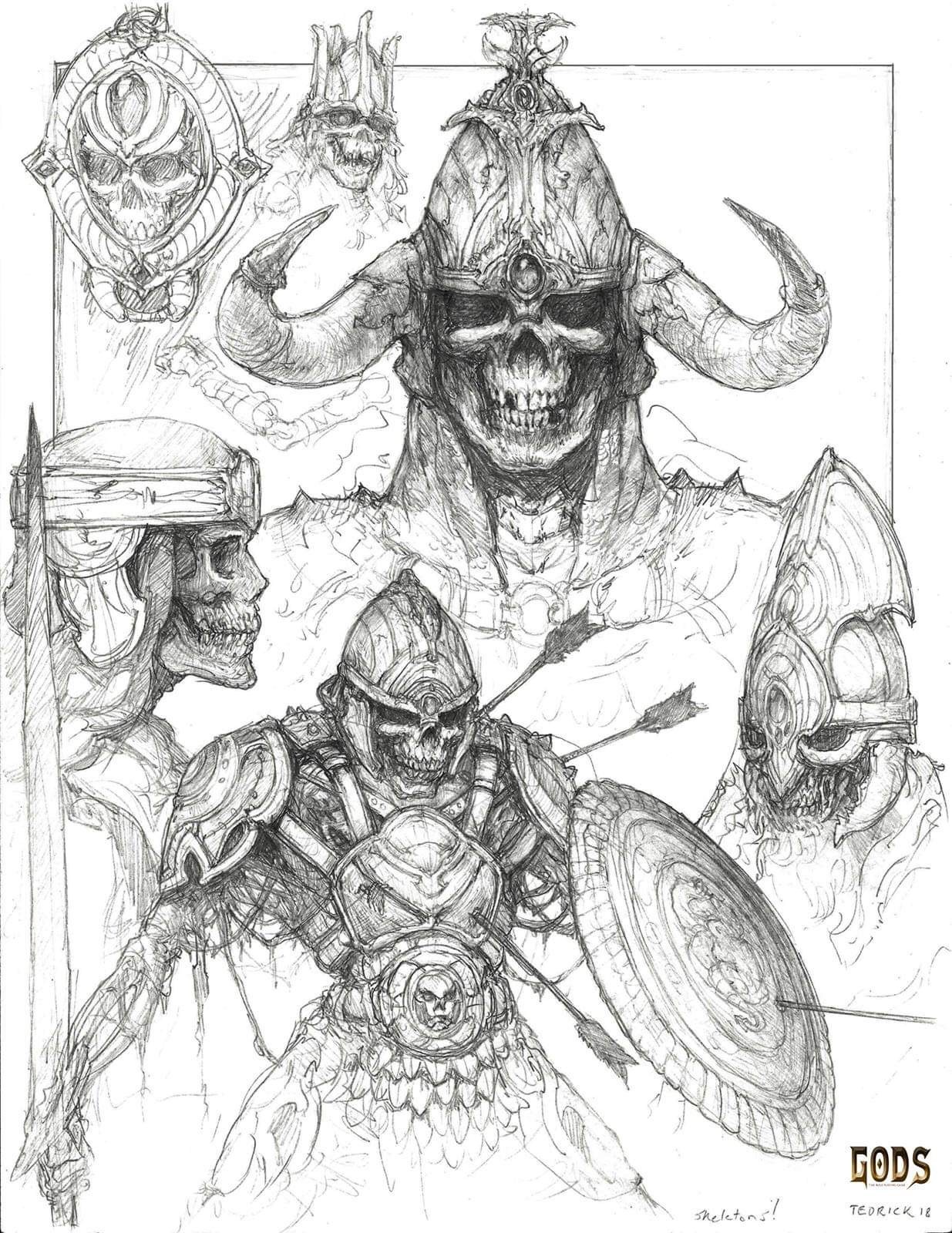 ArtStation - GODS Monsters- Skeletons