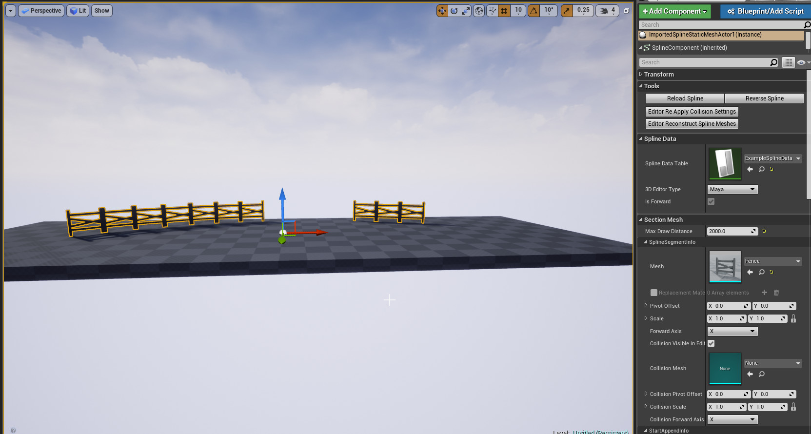 James Miller - Maya Curve to UE4 Spline Tool