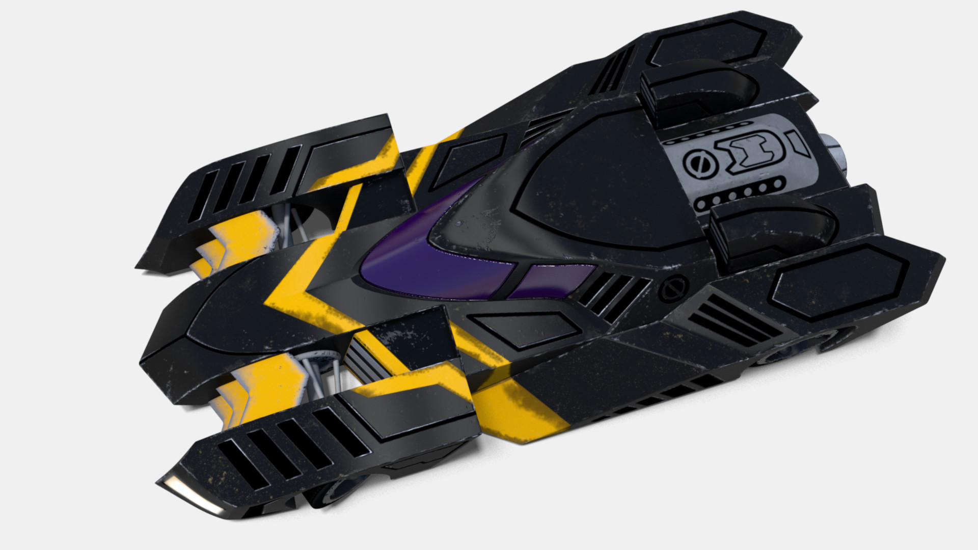 Krista Yu Guo - Batmobile - substance painter test
