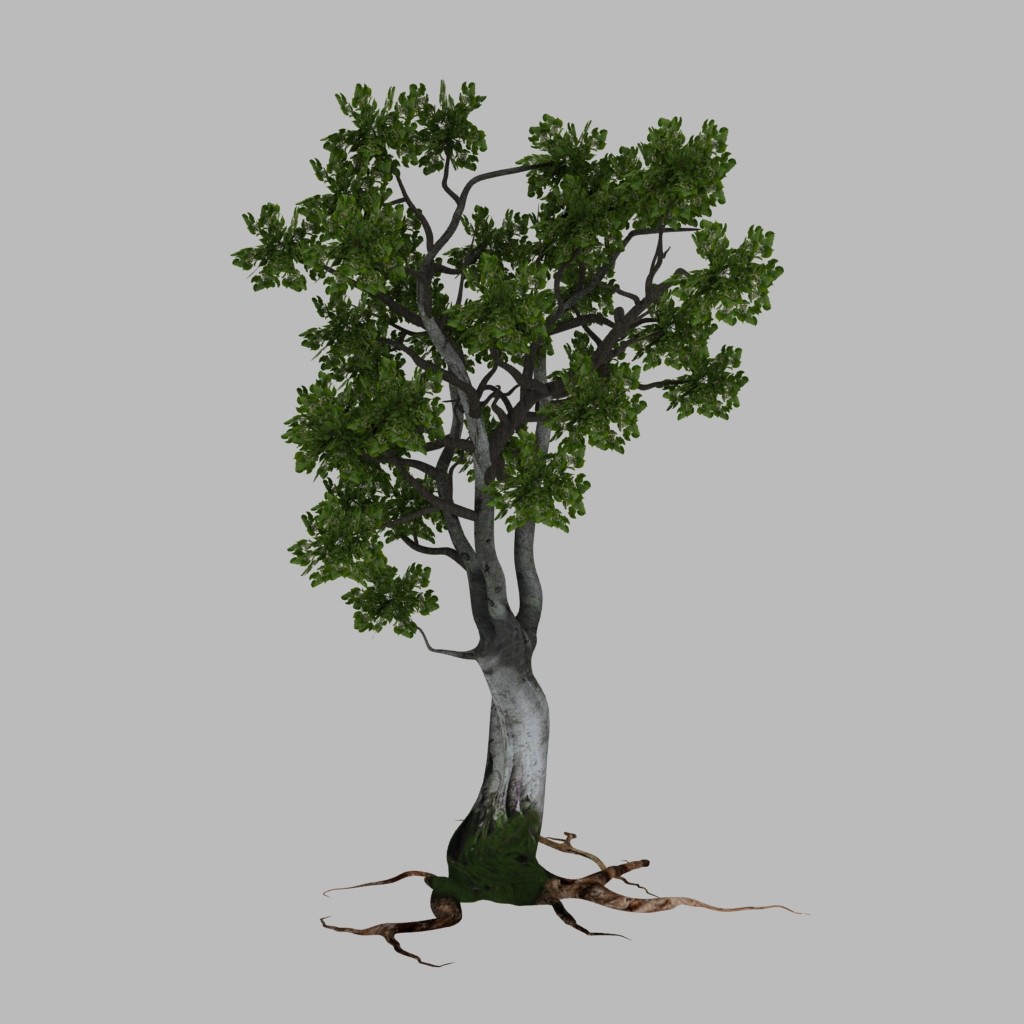 ArtStation - Low Poly Tree Photoshop