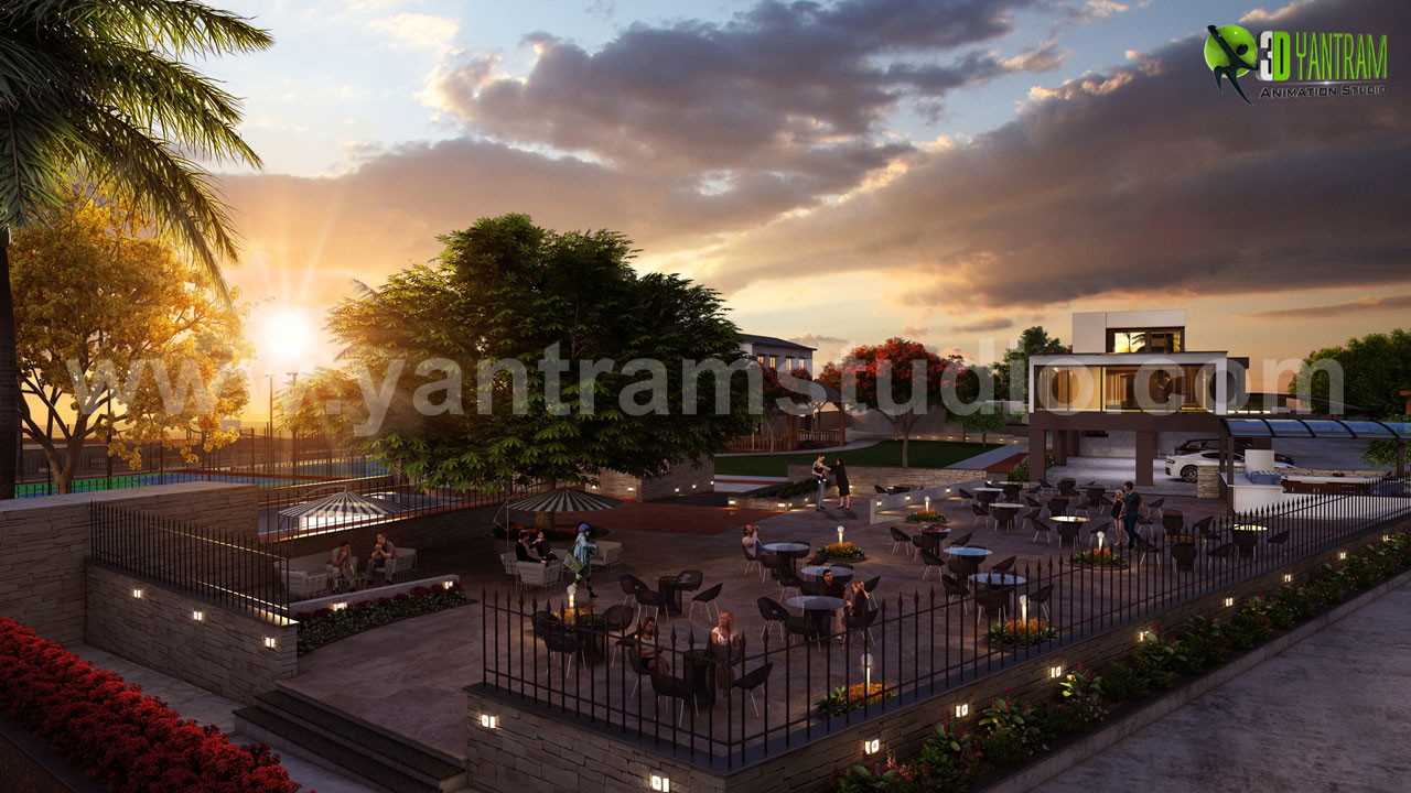 Yantram Architectural Design Studio - 3D Exterior Residential Community ...