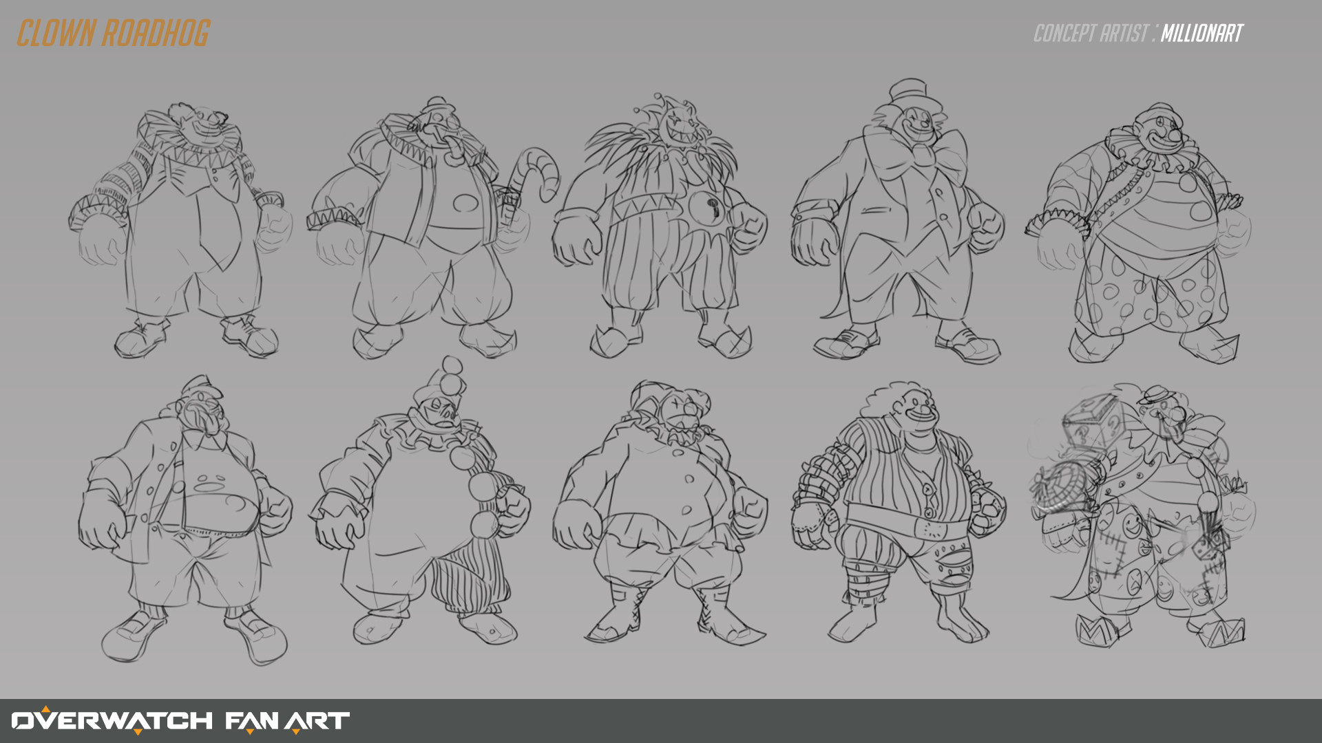 ArtStation - Clown RoadHug (Overwatch Fan Art)