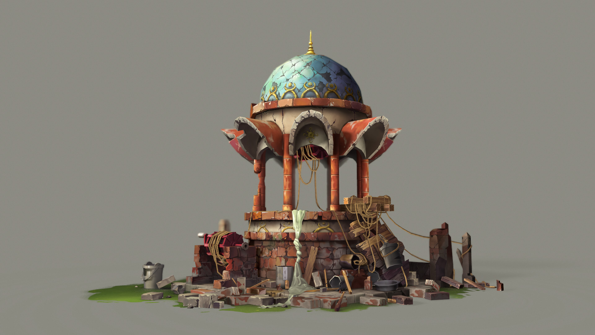 ArtStation - Stone Well