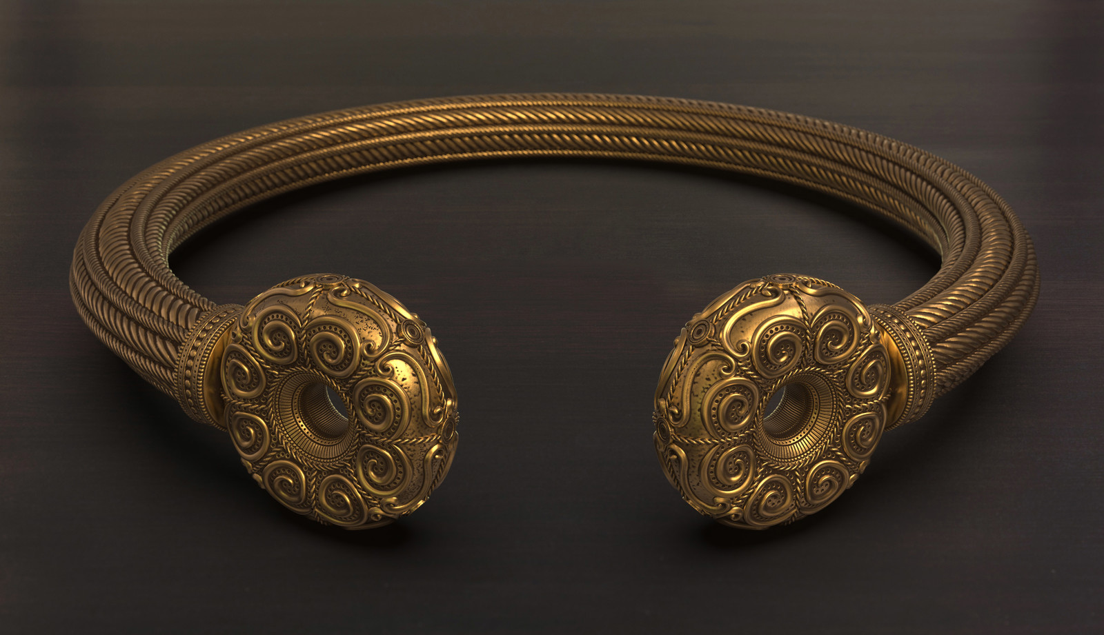 scott bez - Gold Celtic Torc 150-50 BC