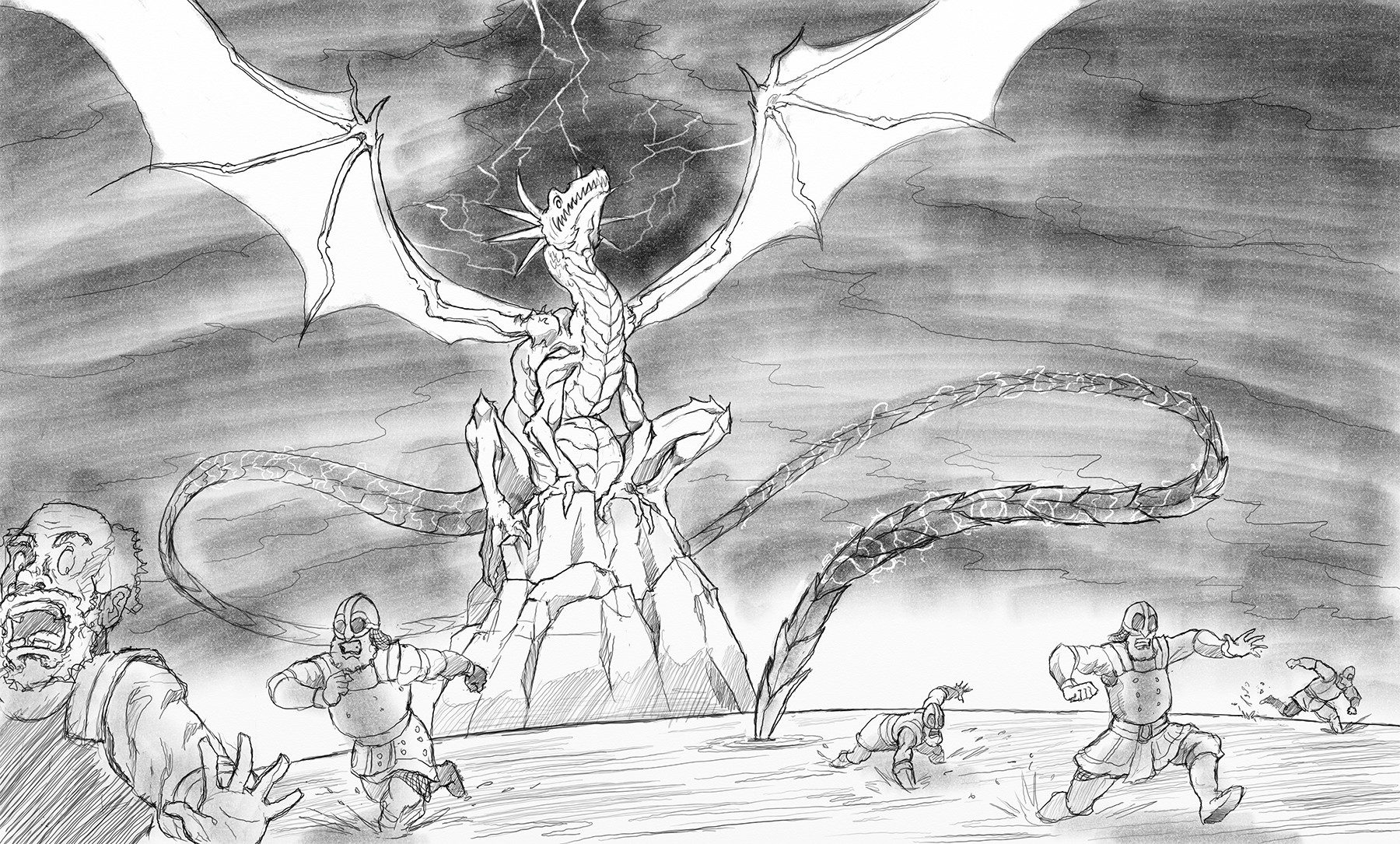 electric dragon coloring pages