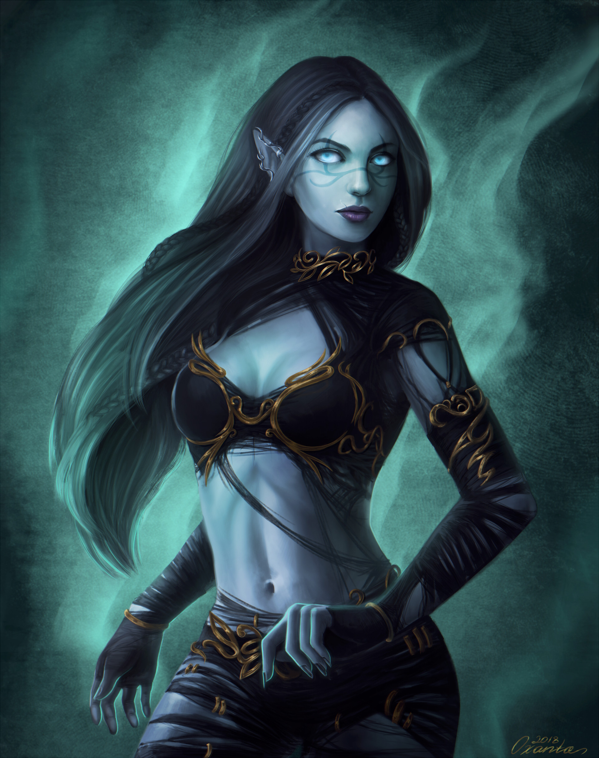 ArtStation - Half-elf commission