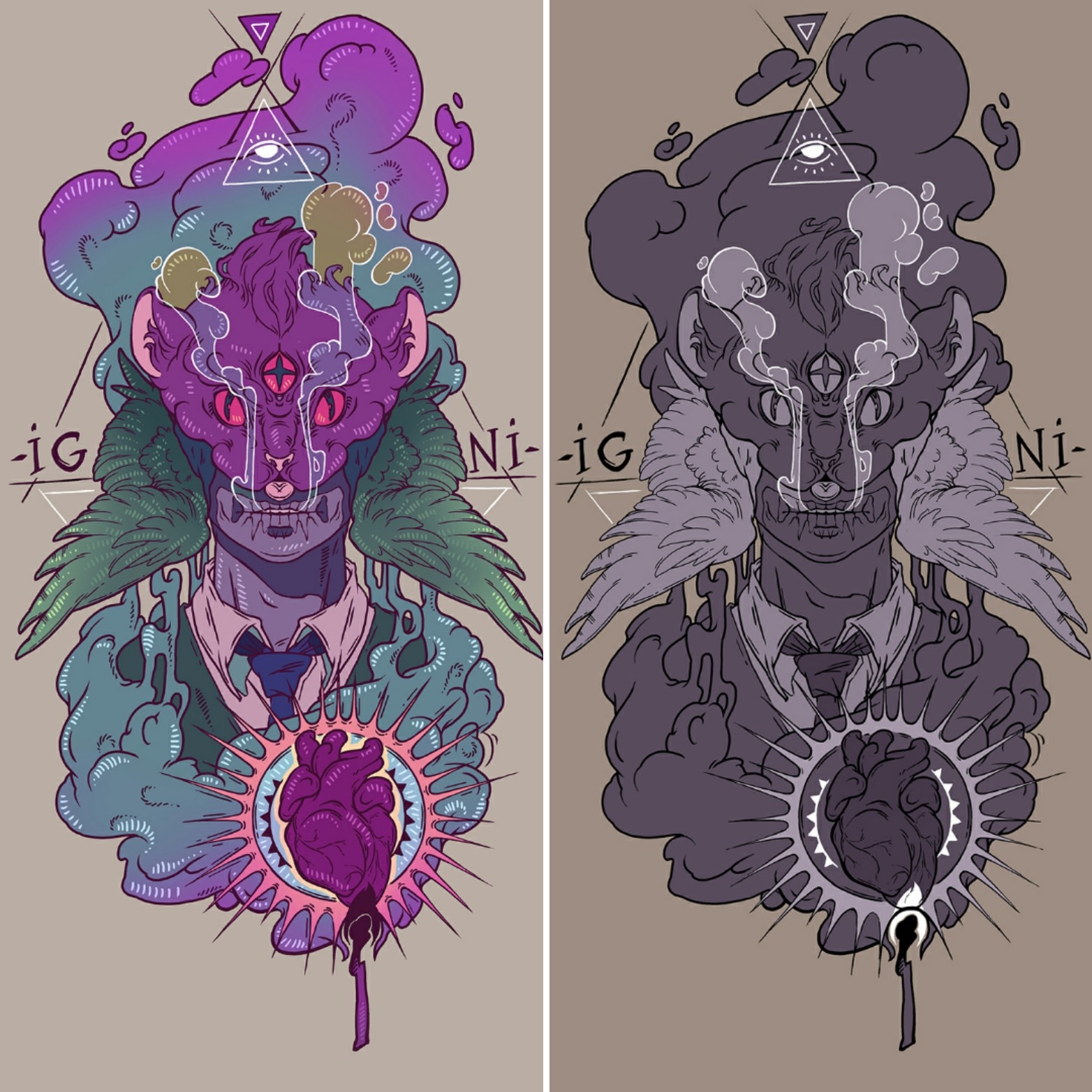 ArtStation - "Heart on fire"