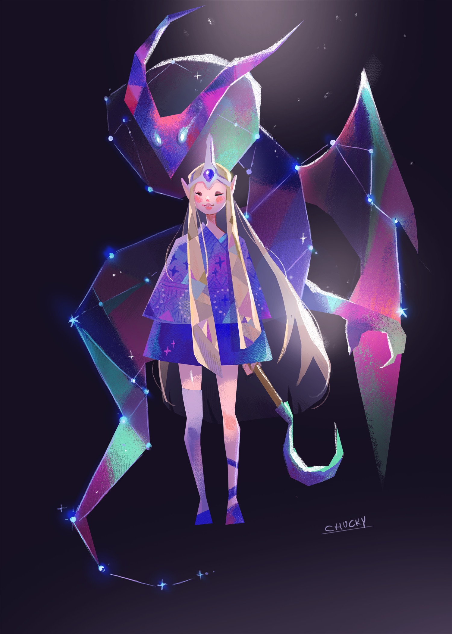 ArtStation - Star Dragon Guardian