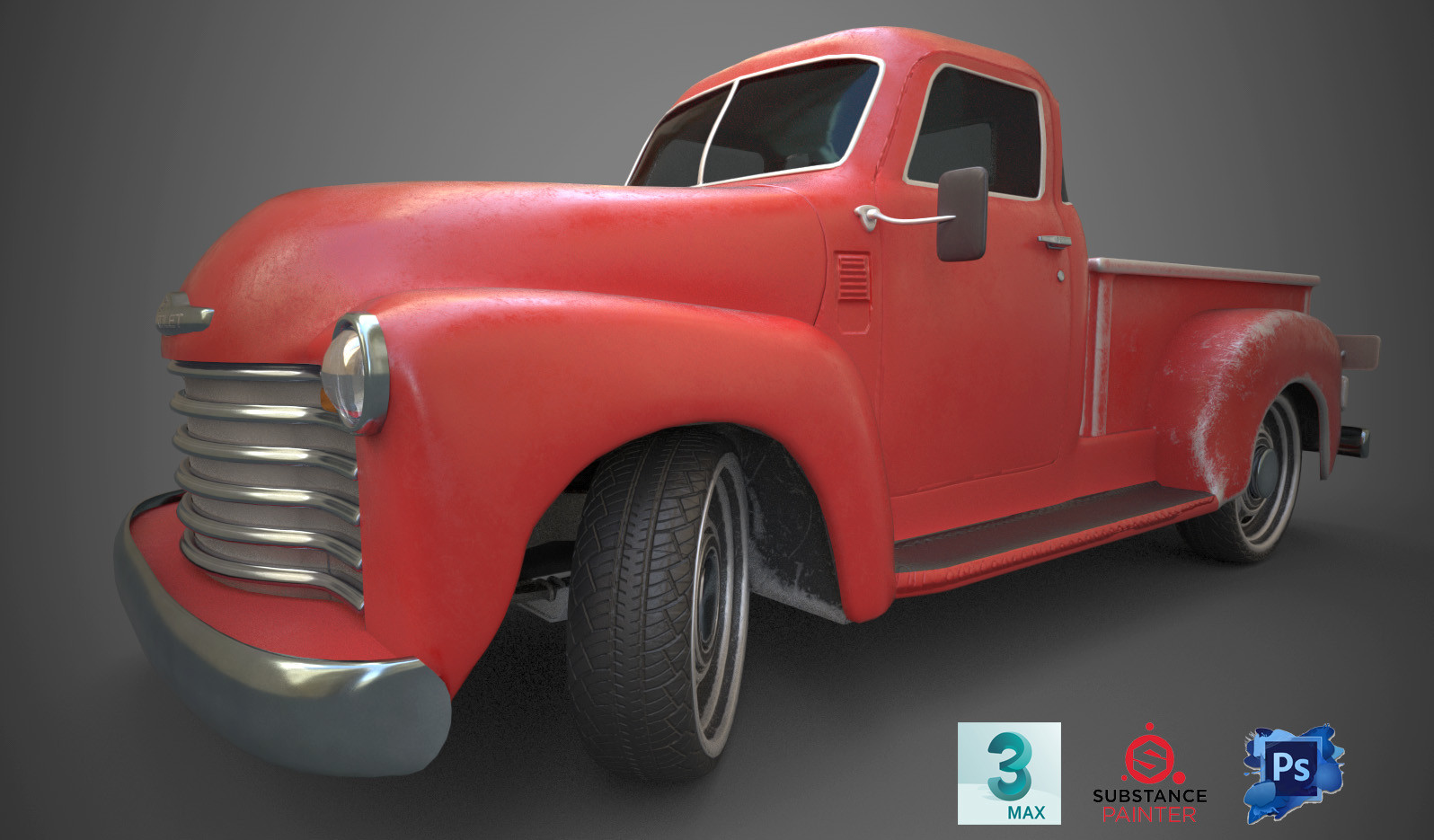 ArtStation - 1954 Chevrolet truck.