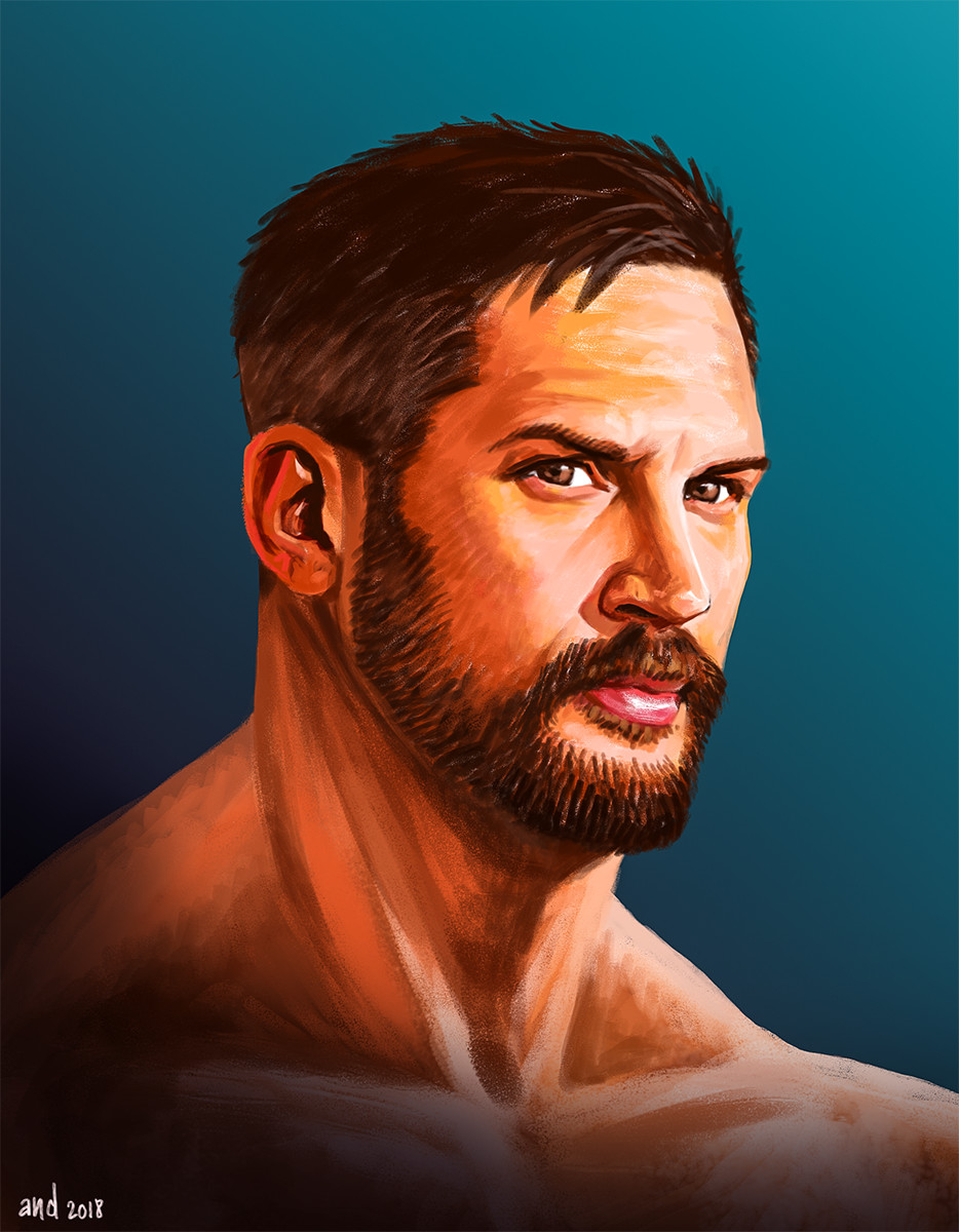 ArtStation - Tom Hardy and Venom Portraits