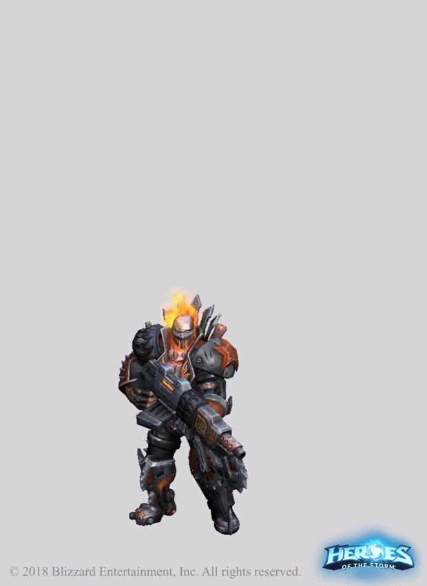 ArtStation - Heroes of the Storm - Roadraider Raynor Hearth animation