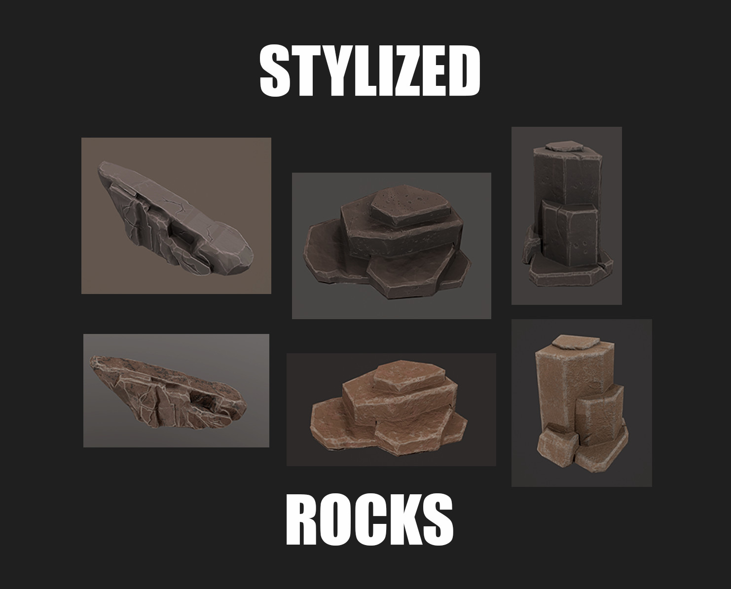 ArtStation - STYLIZED ROCKS