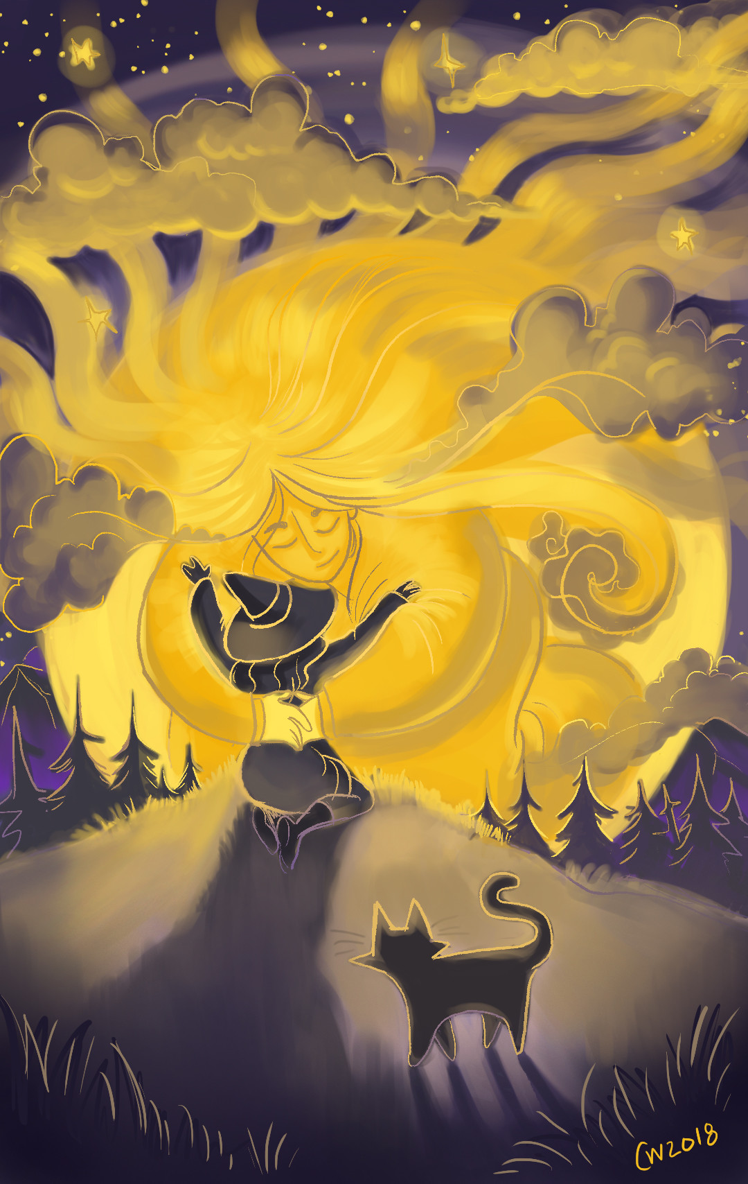 ArtStation - Inktober Moon