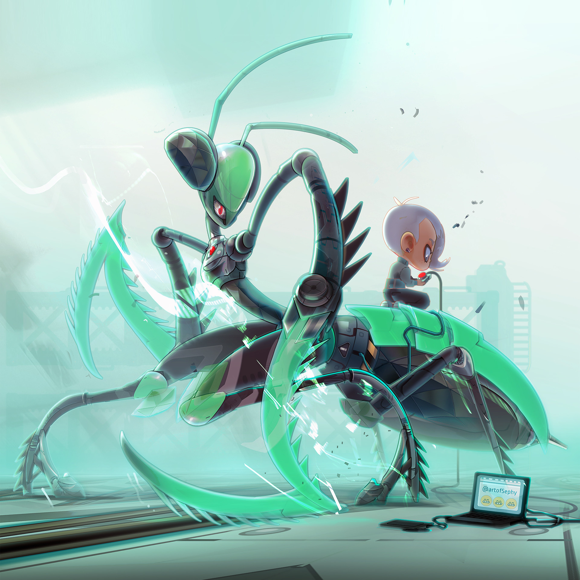 Sephy Ka - Character-Design Challenge : Insect Warrior.