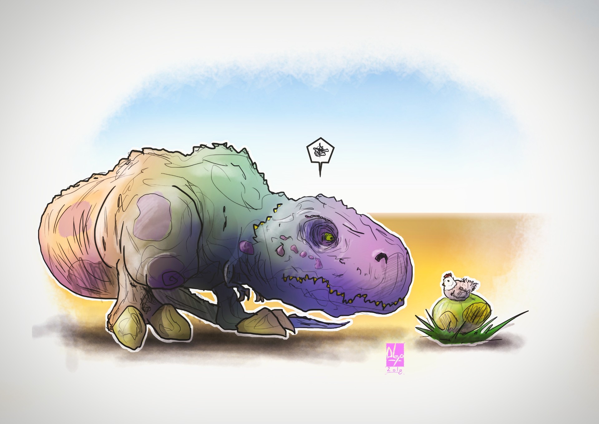 ArtStation - T-REX chicken