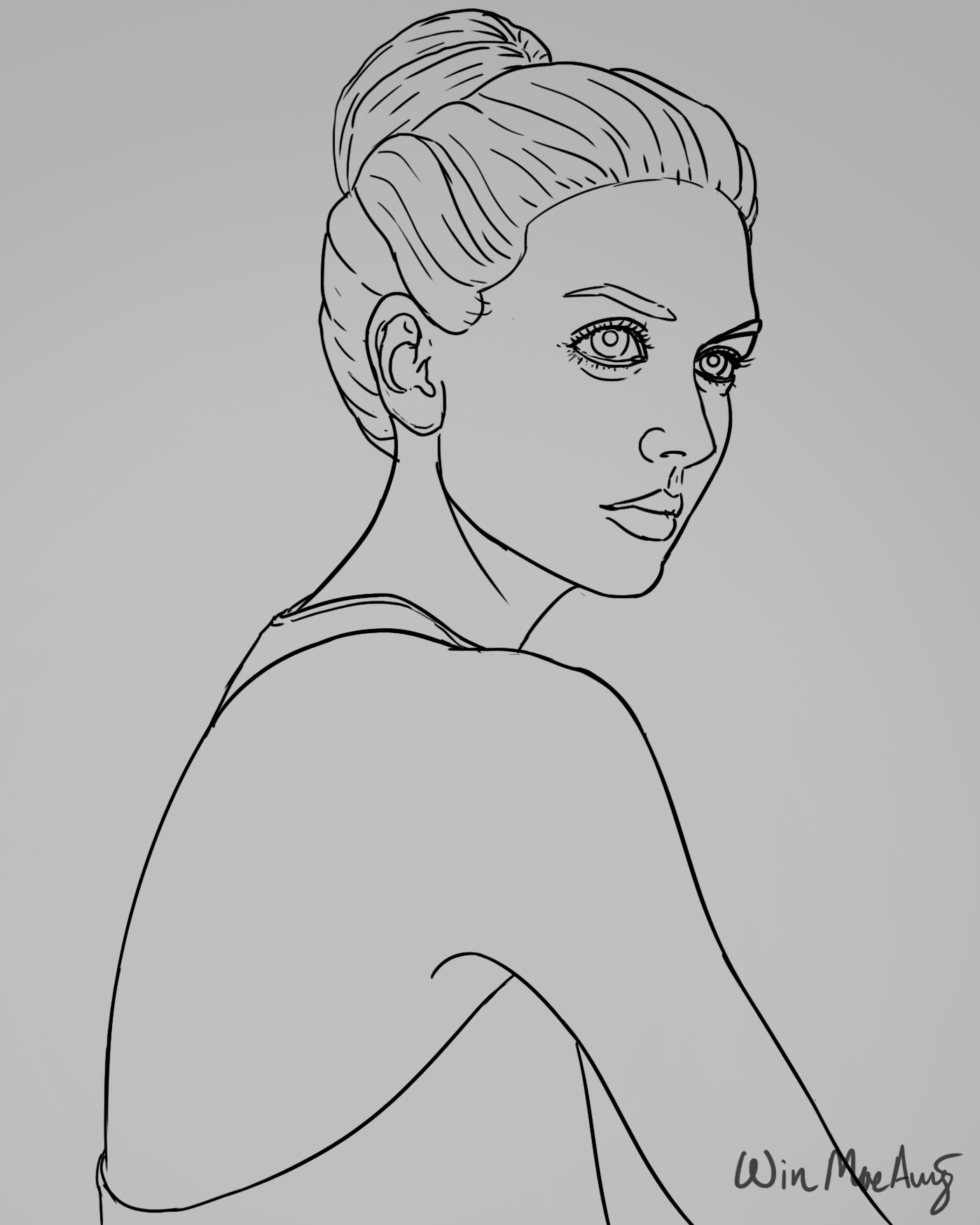 Win Moe Aung - Skin tone study 1