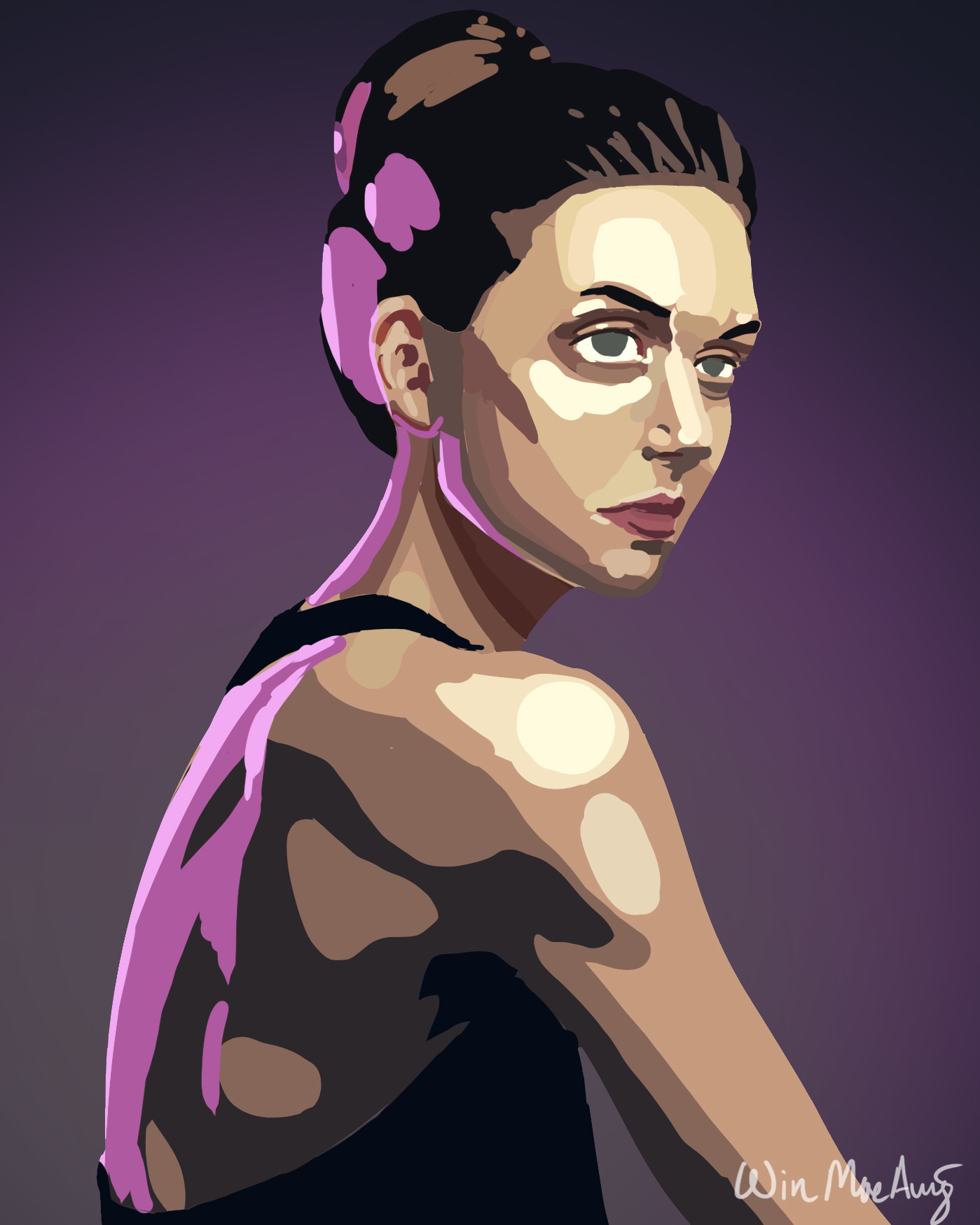 Win Moe Aung - Skin tone study 1