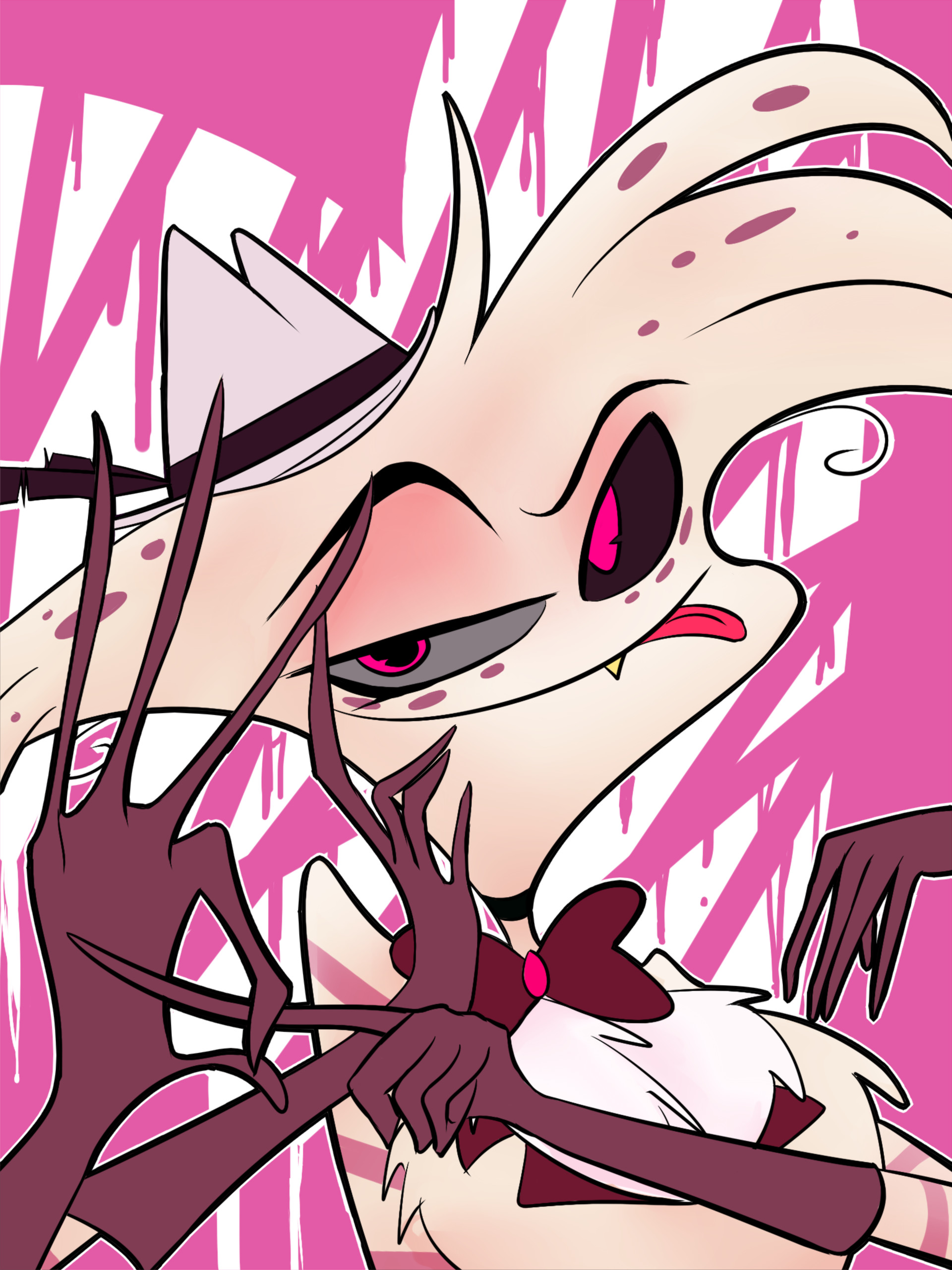 Chibi Angel Dust Hazbin Hotel