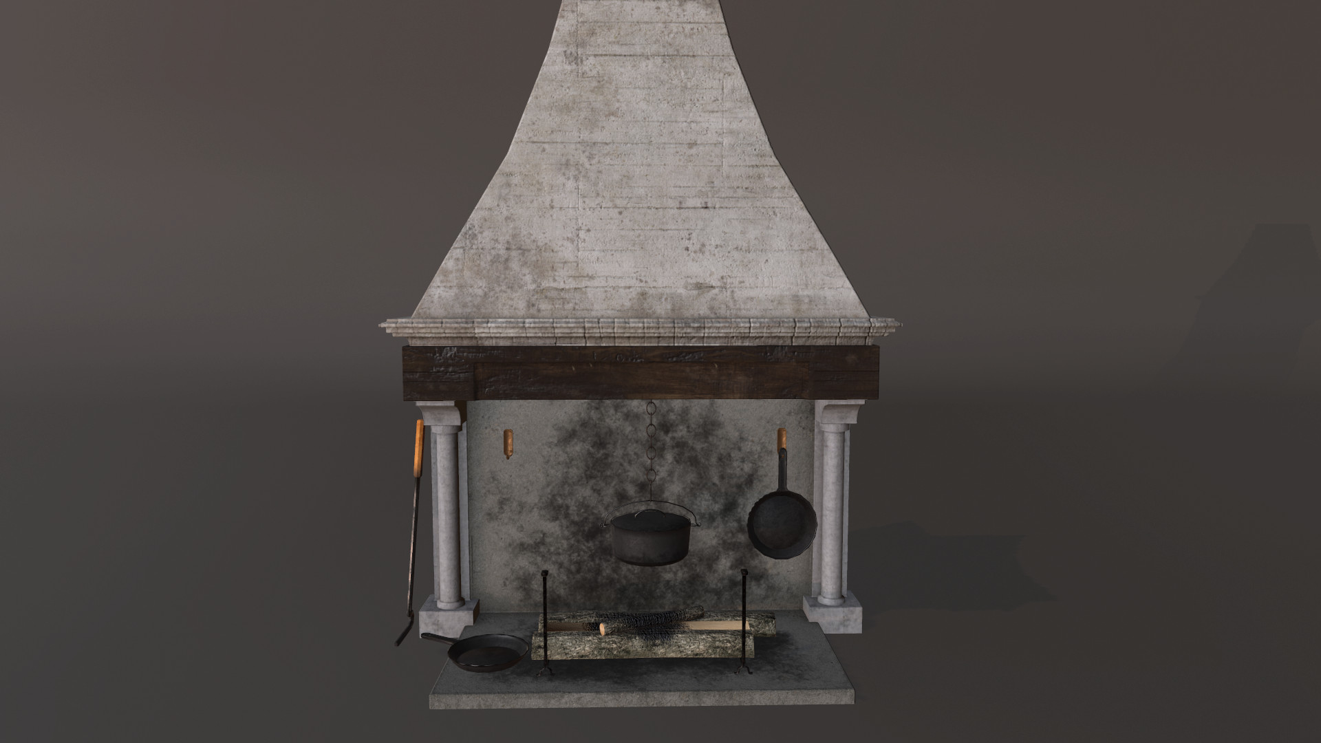 ArtStation - Medieval Fireplace