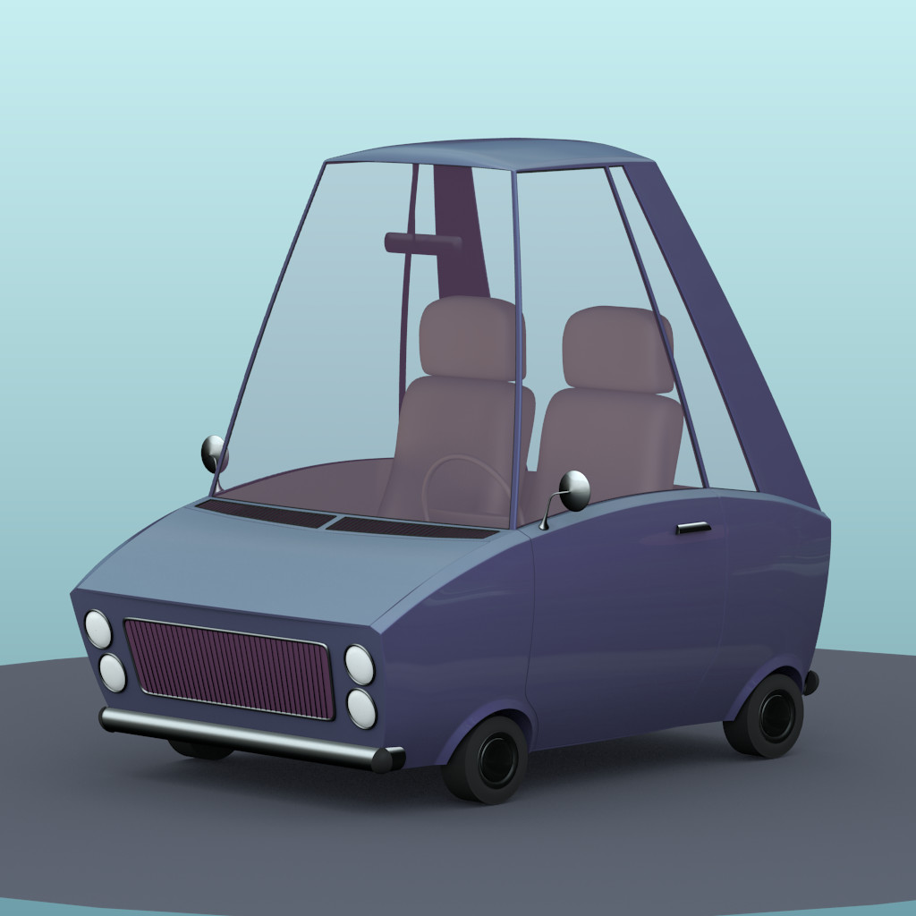 ArtStation - cartoon mini car