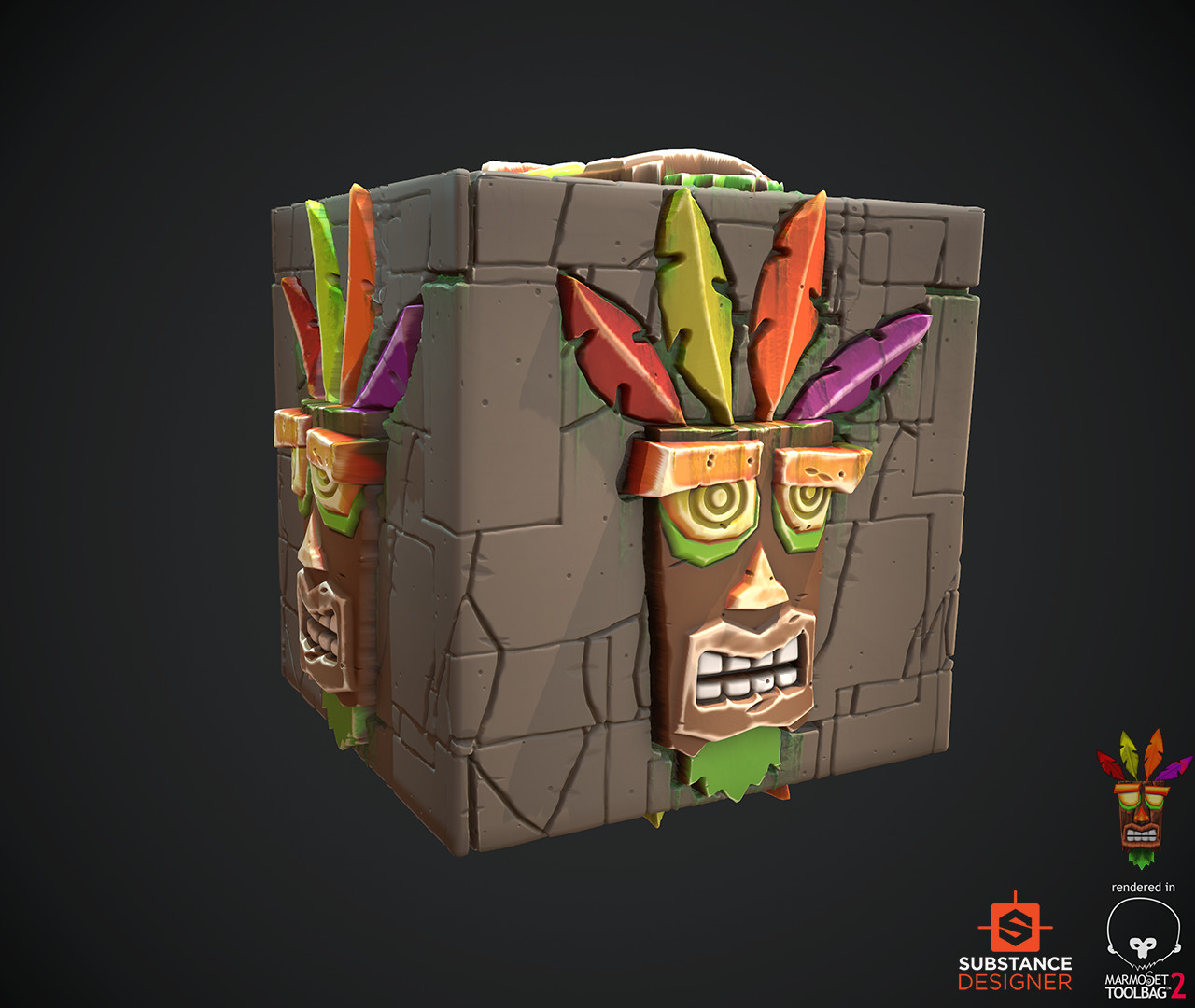 Elliott Butler - Aztec stylised stone work