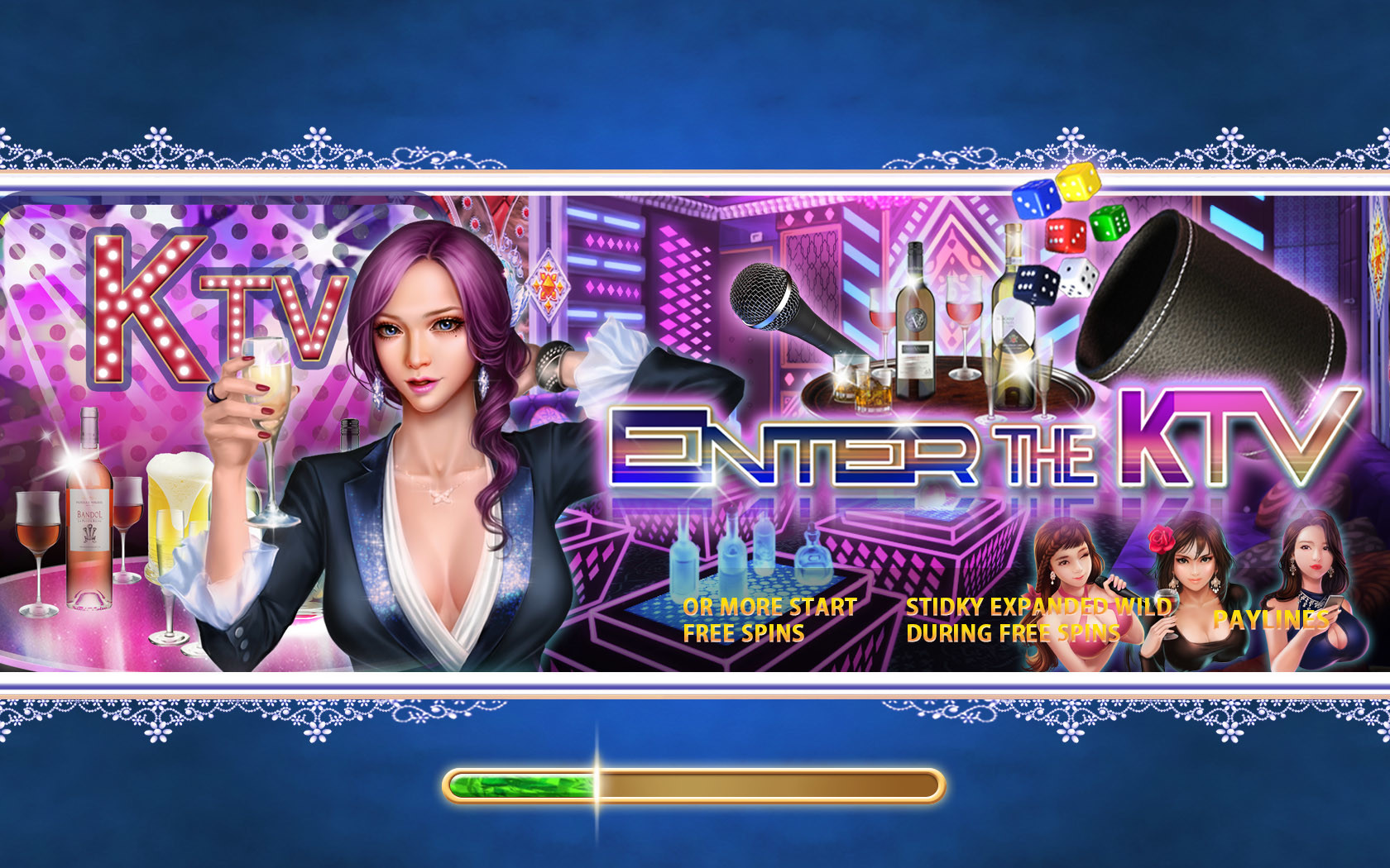 design level - Game graphic & animation for a slot machine