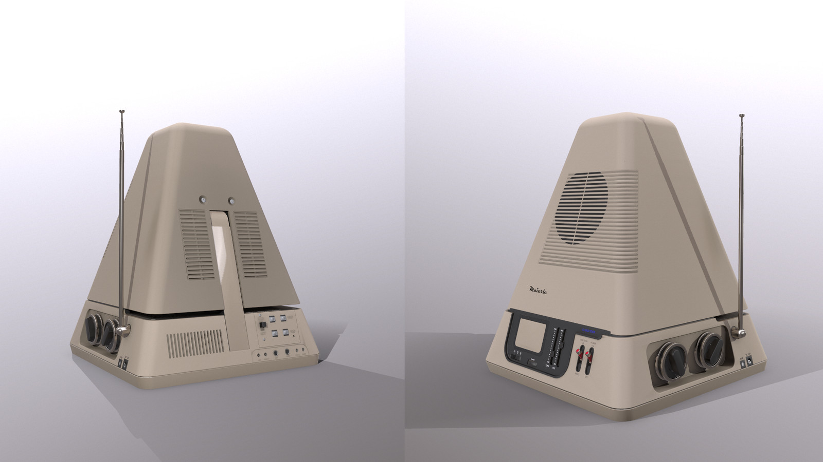 Nik Maierle - 1972 JVC Pyramid Radio TV Combo