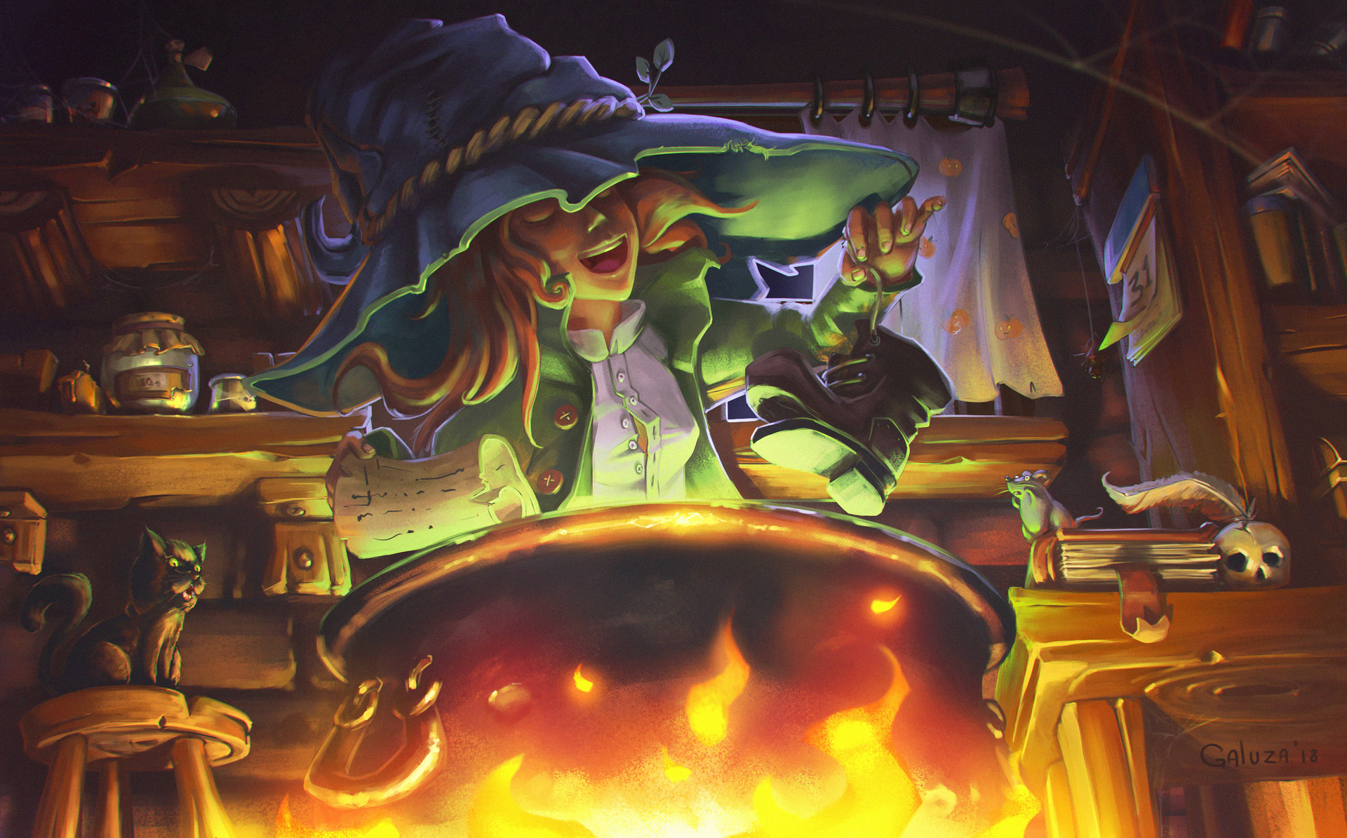 ArtStation - Clumsy witch