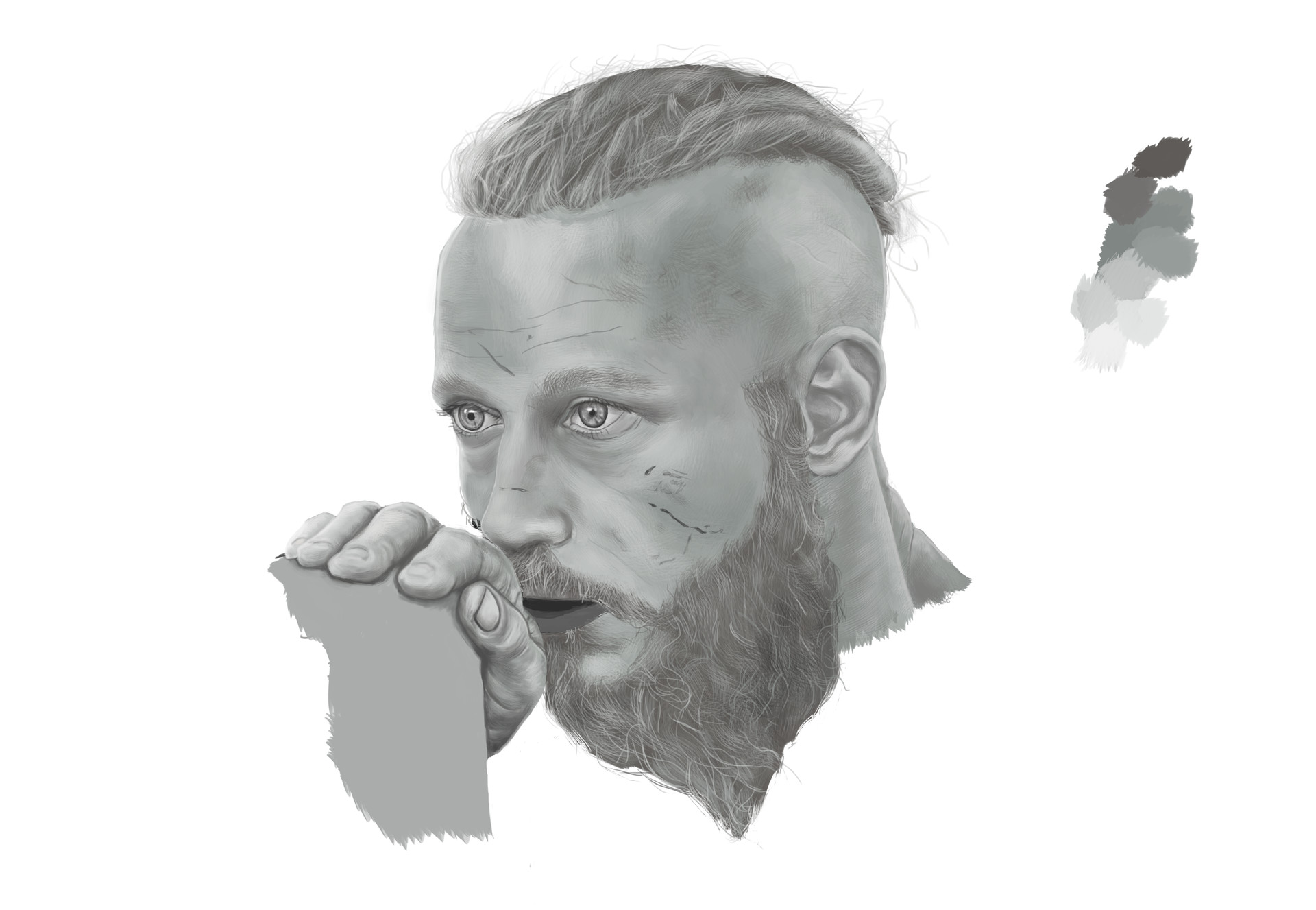 ArtStation - Ragnar digital painting