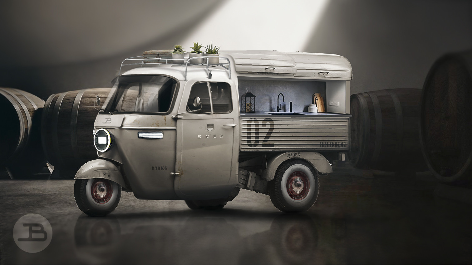 ArtStation - 02 . Piaggio Ape-liance