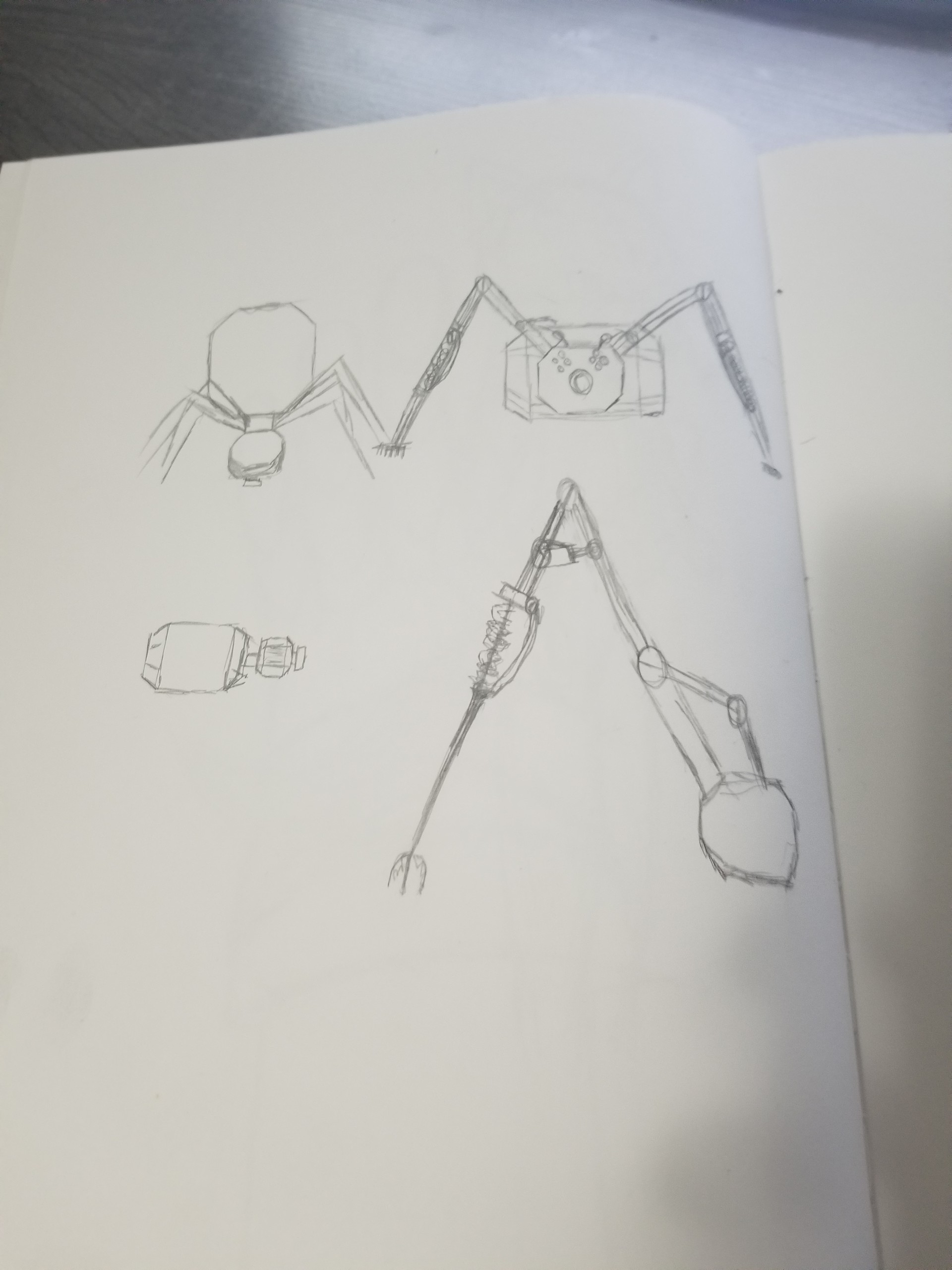 ArtStation - spiderbot sketches