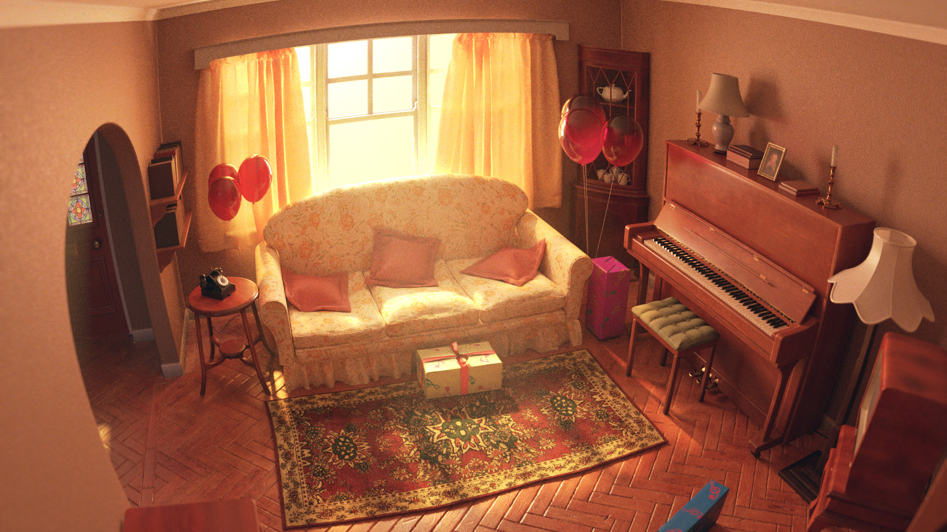 Alex Akins - "Birthday" Living Room Environment
