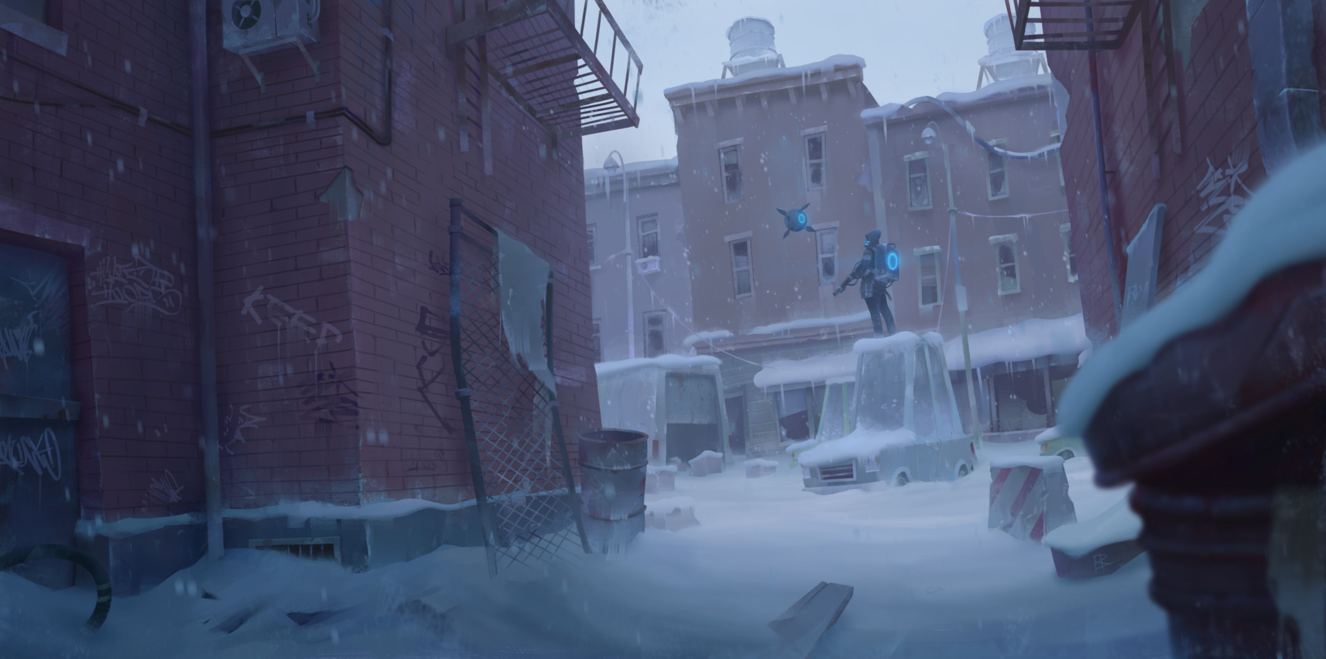 ArtStation - Frozen town