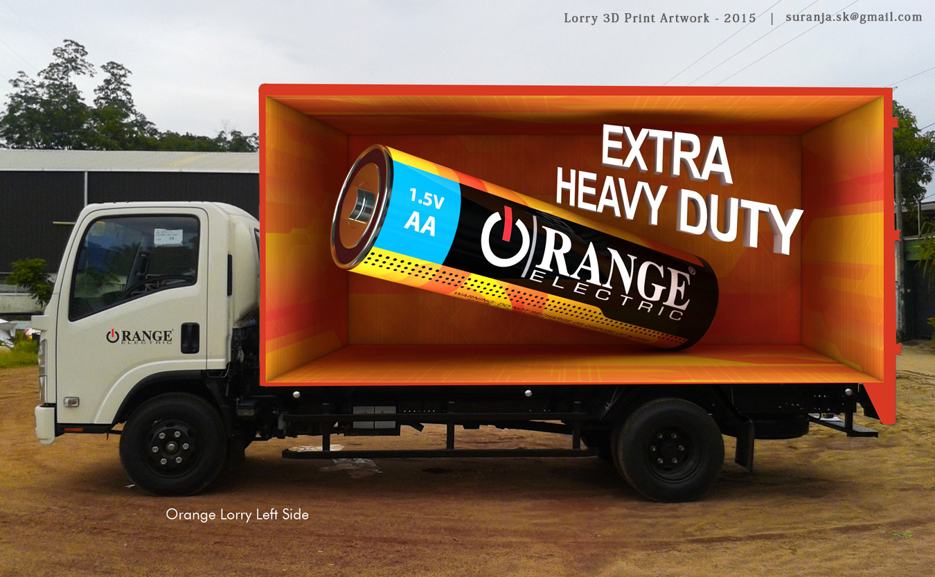 SURANJA SAMPATH - 3D Lorry PRINT Artwork