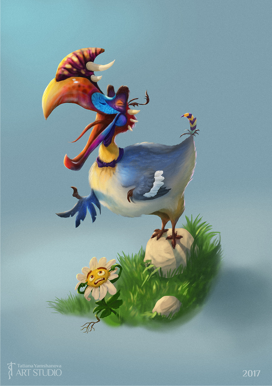 ArtStation - Jubjub bird singing :)