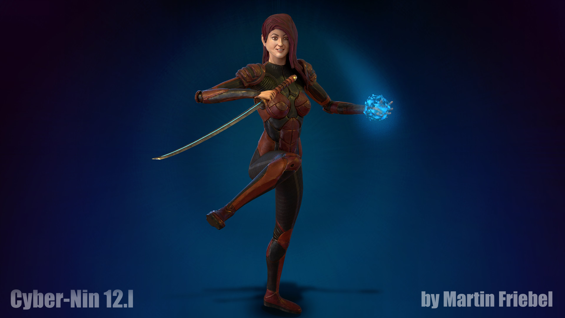 ArtStation - Cyber-Nin 12.I Game Character / Ninja / Battle-Mage