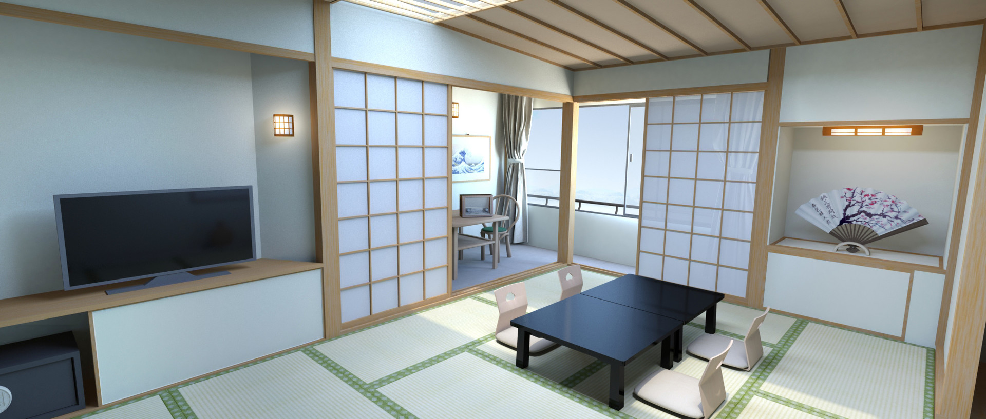ArtStation - Shusuikan Traditional Japanese Hot Spring Inn Interior ...