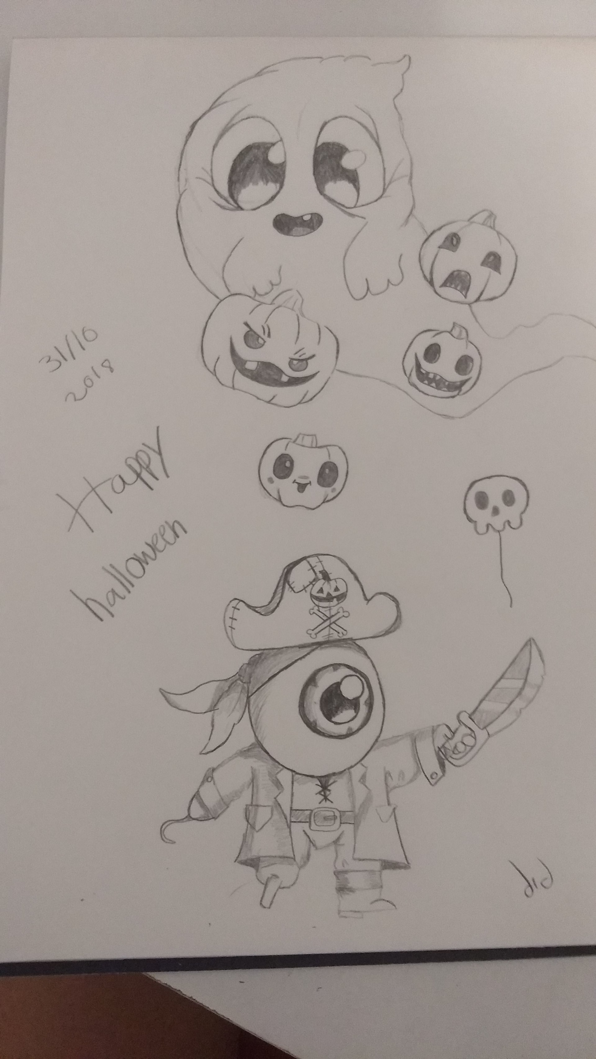 ArtStation - Happy Halloween Sketch