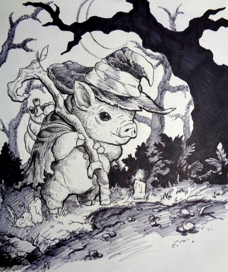 Ian Nielsen - Arwork Based on Inktober 2018 Prompts