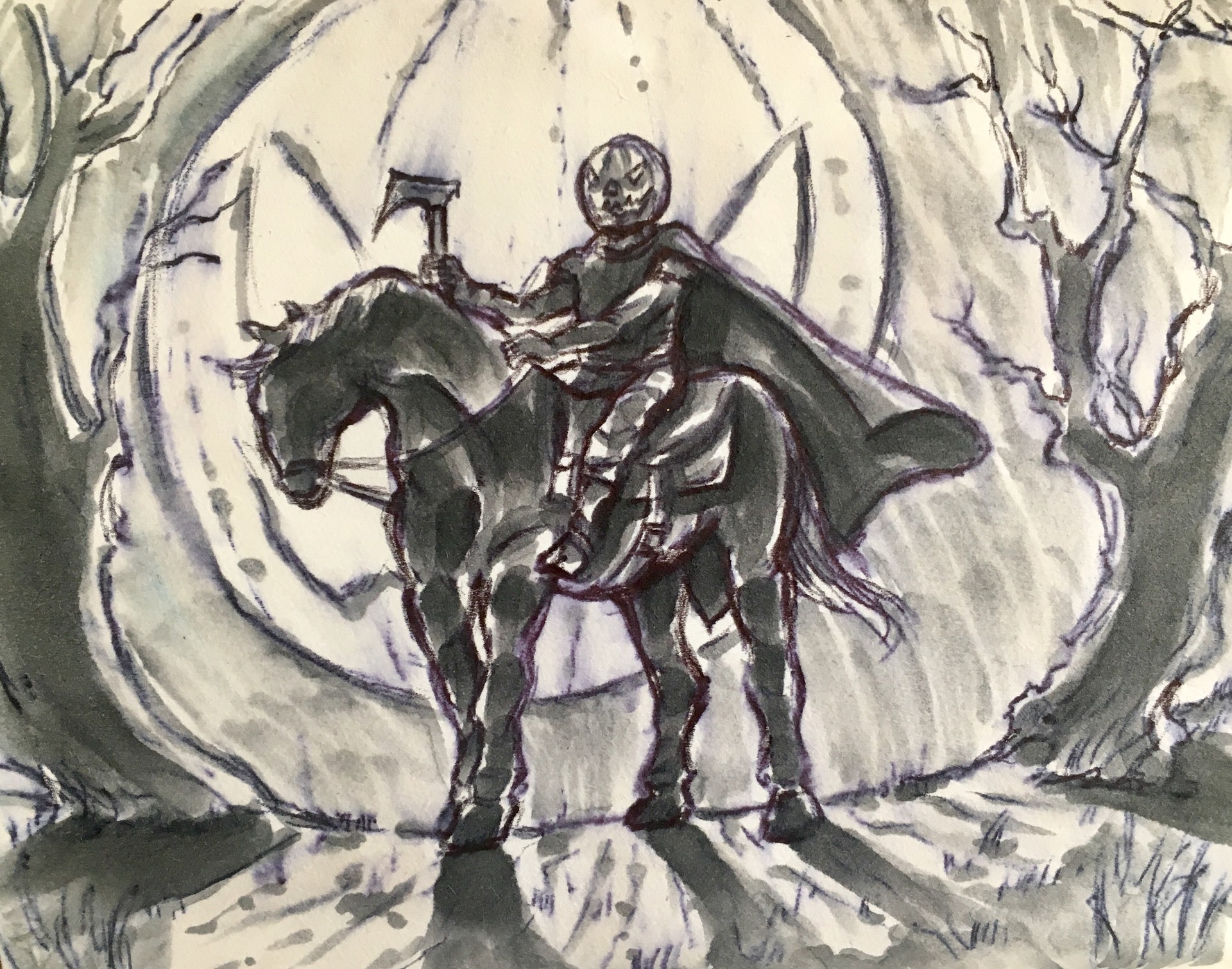 ArtStation - Inktober (day 31): Pumkin Knight