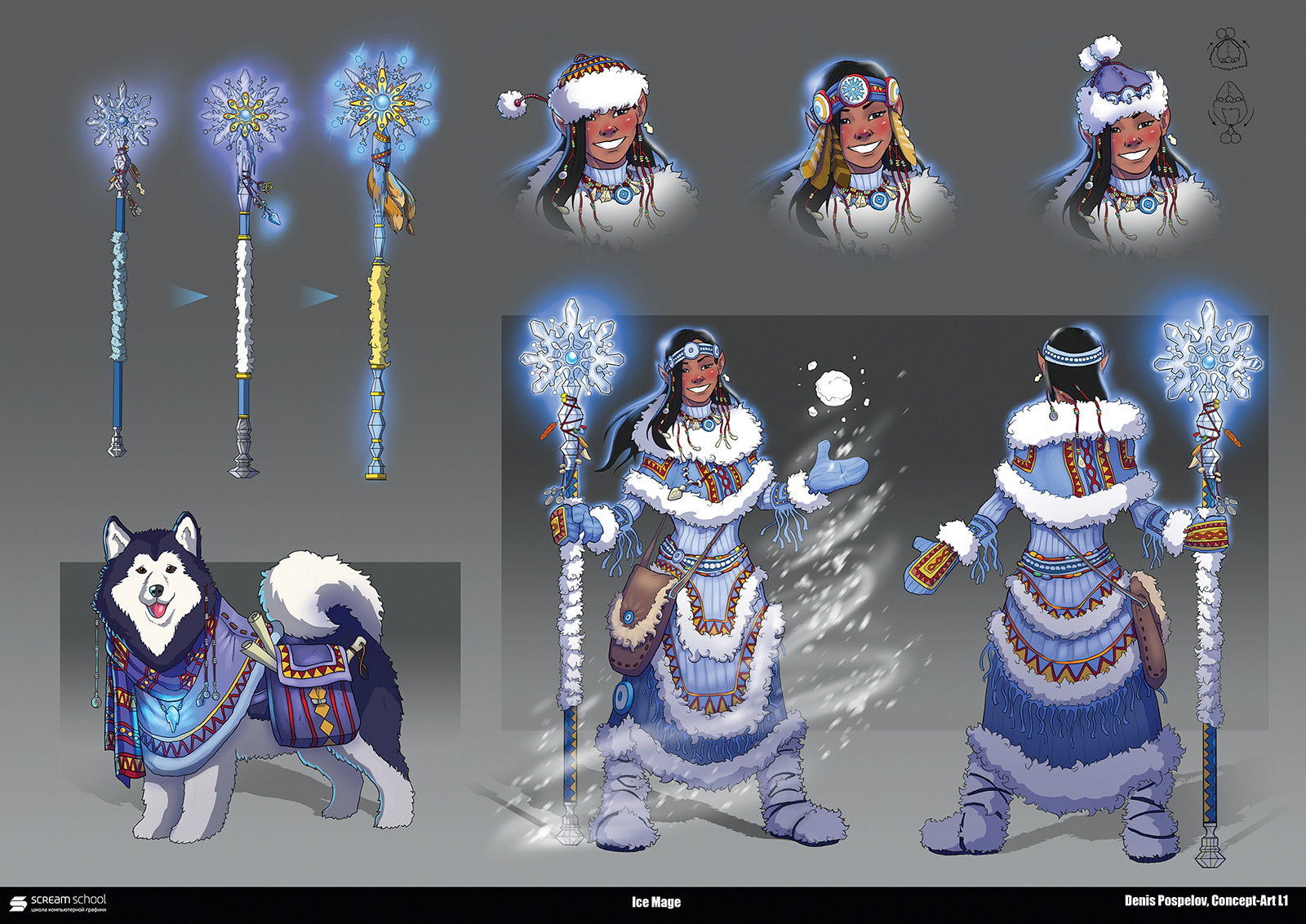 ArtStation - Ice Mage concept art