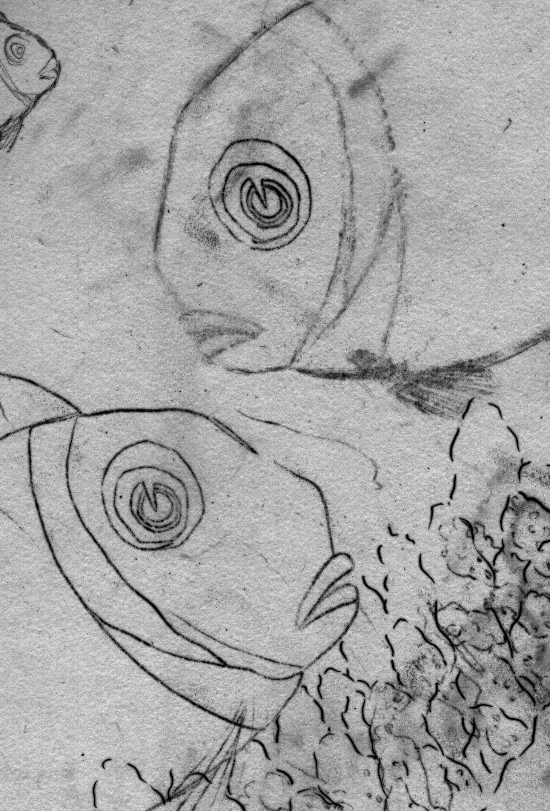 ArtStation - Project 1 - Pen and Ink Fish [Traditional Only]