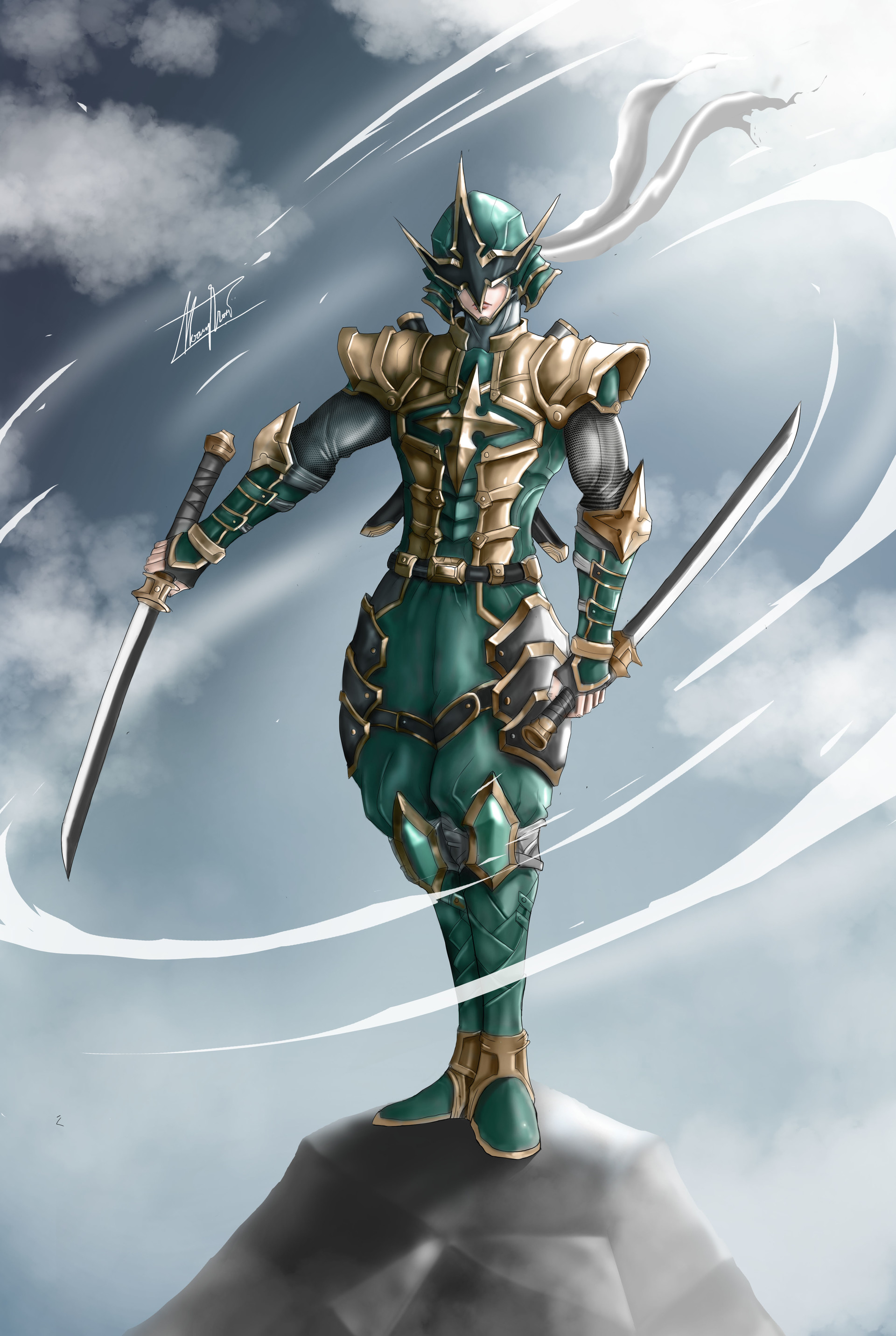 ArtStation - Dual Blade Shurikenger